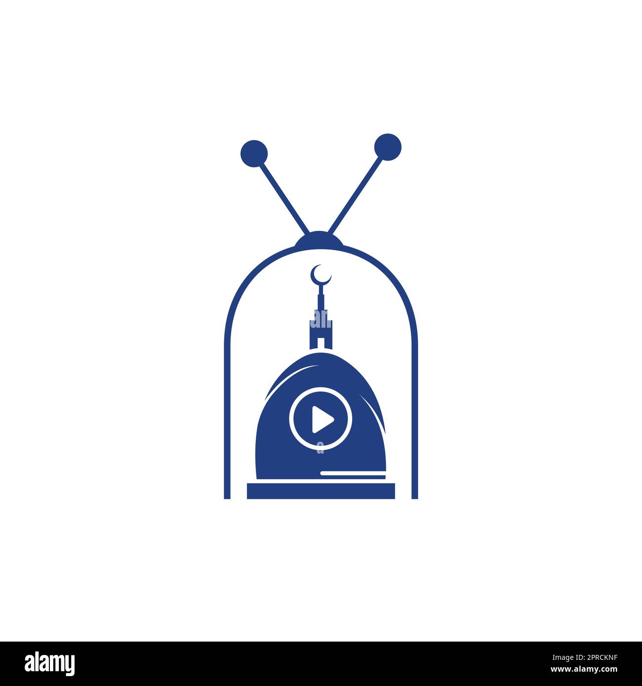 Muslim tv vector logo design template. Islamic media logo concept Stock ...