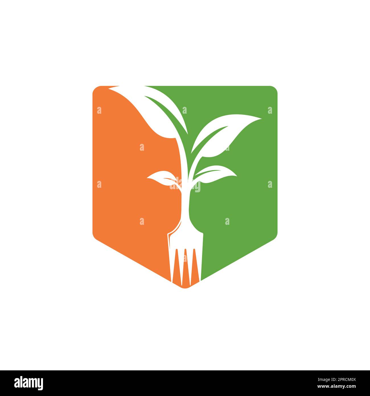 Fork tree vector logo design. Restaurant and farming logo concept Stock ...