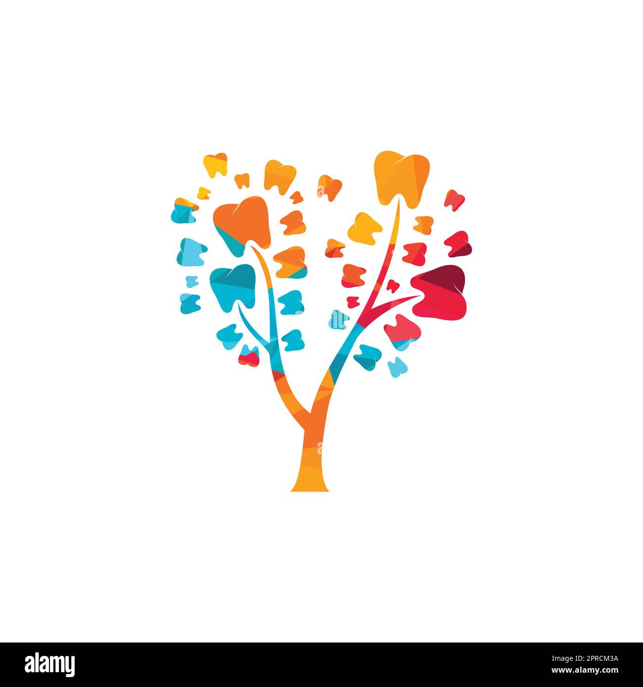 Dental tree vector logo design template. Dental tree vector logo ...