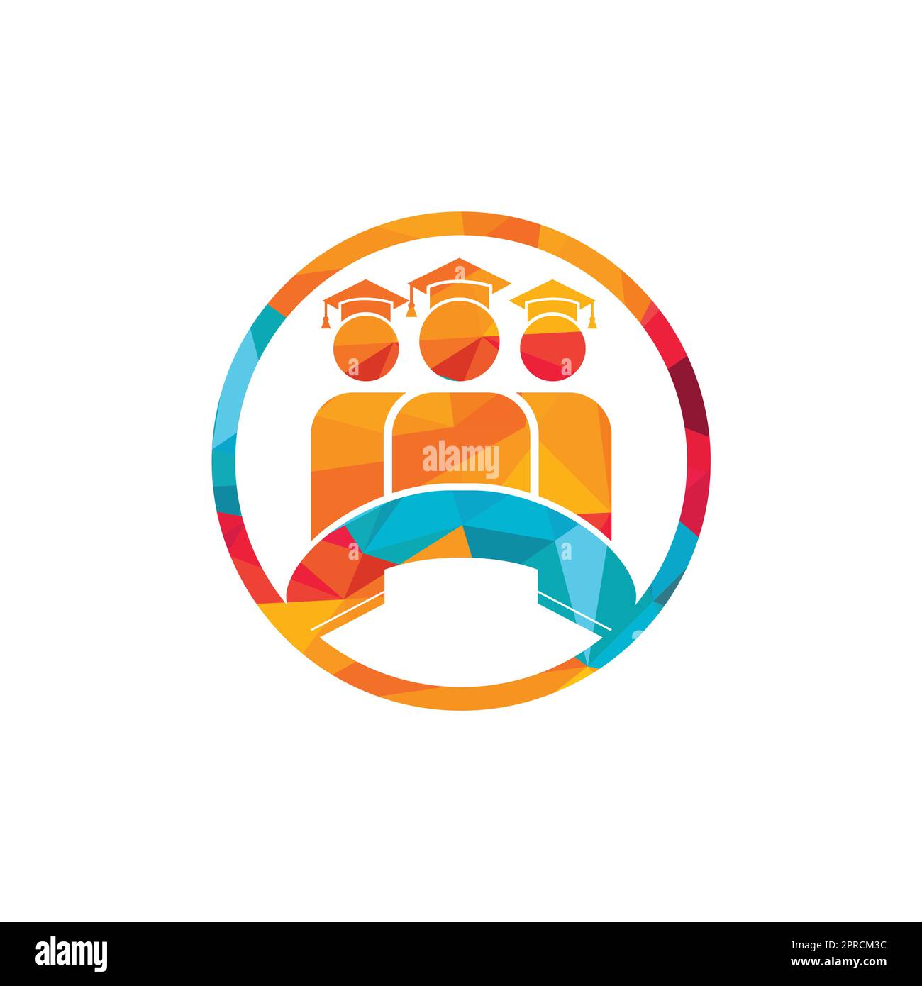 Student Call vector logo design template. Students and handset icon ...
