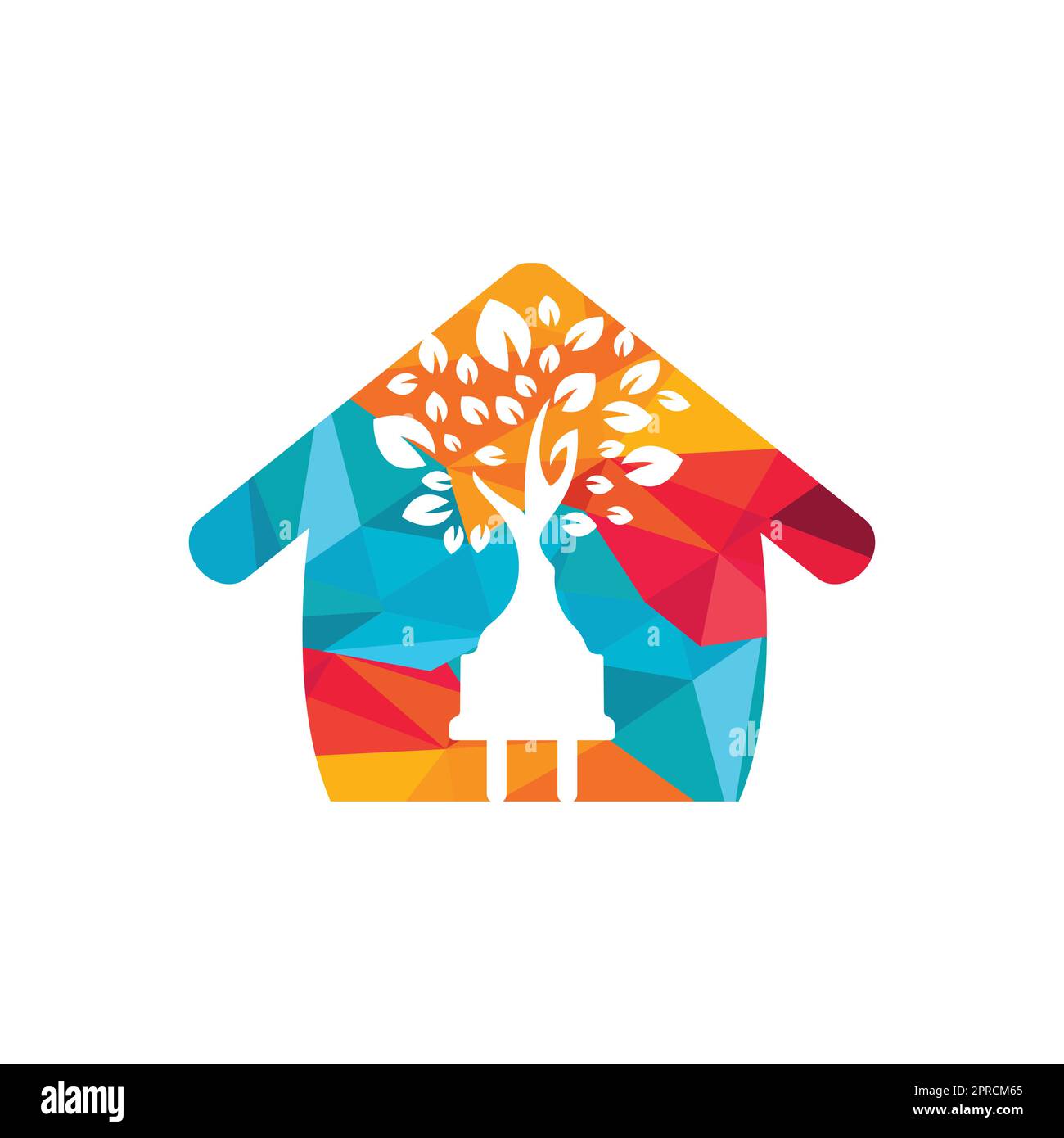 Green energy electricity logo concept. Electric plug icon with tree and ...