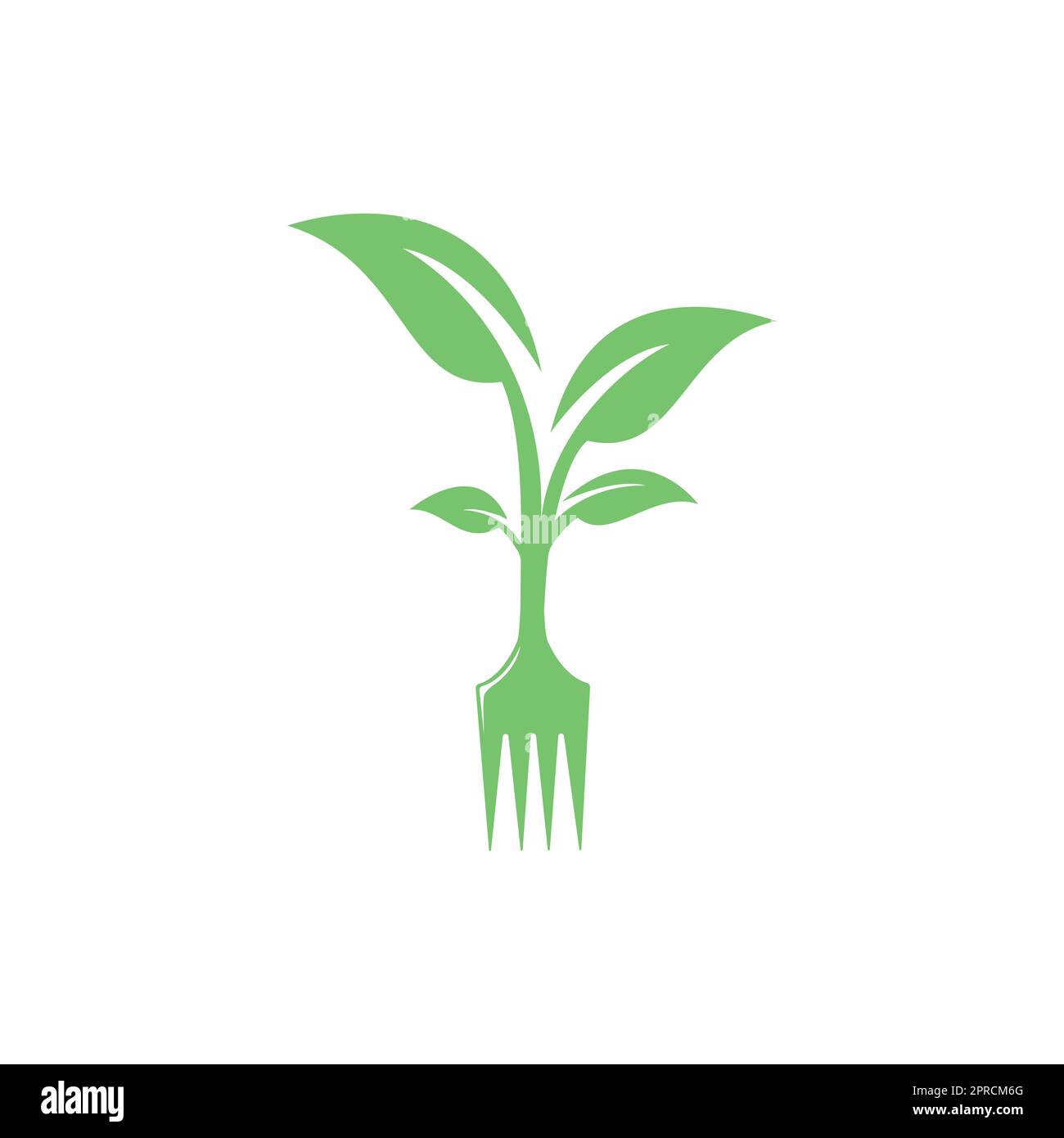 Fork tree vector logo design. Restaurant and farming logo concept Stock ...
