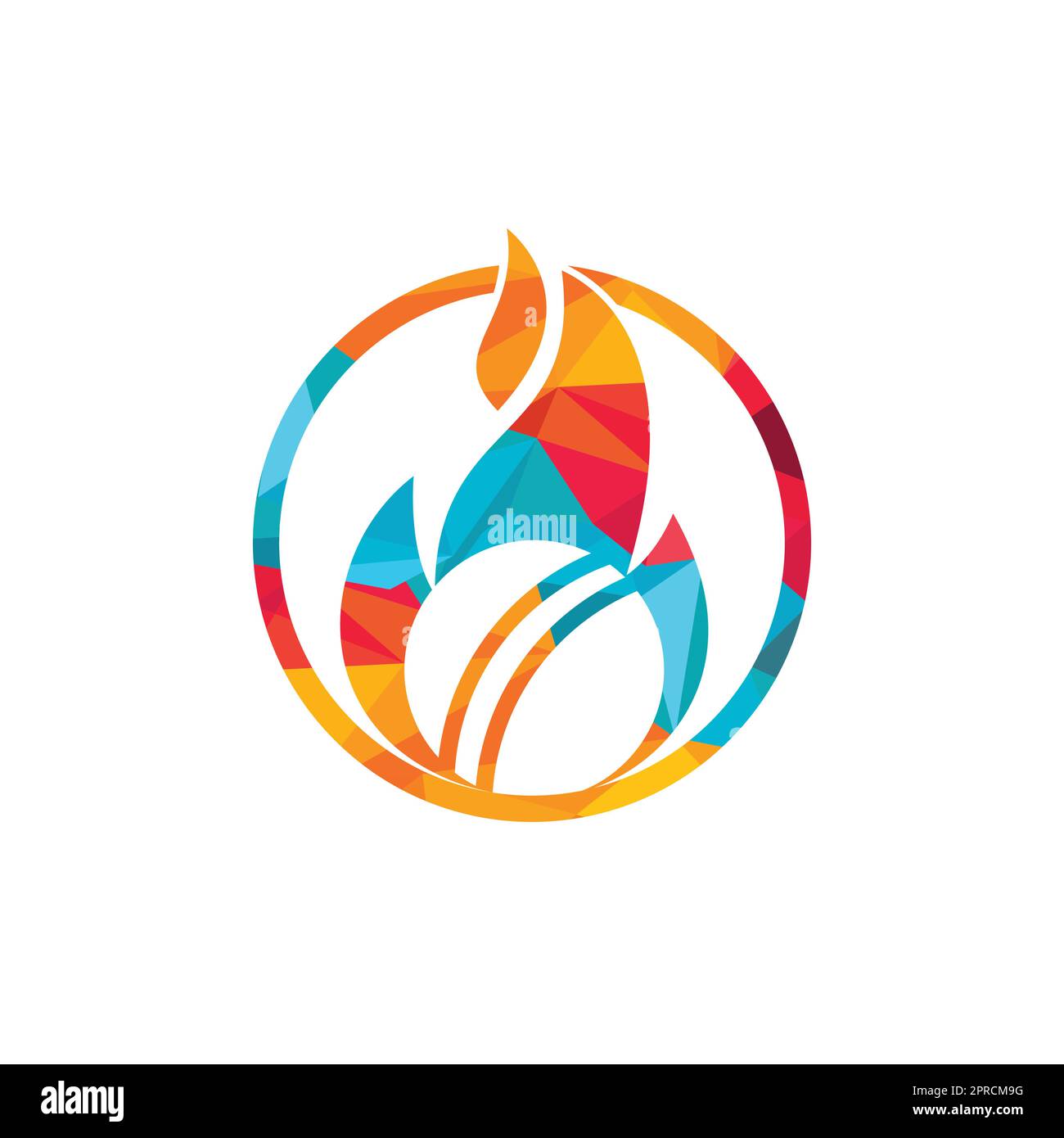 Cricket sports vector logo design. Flaming cricket championship logo ...