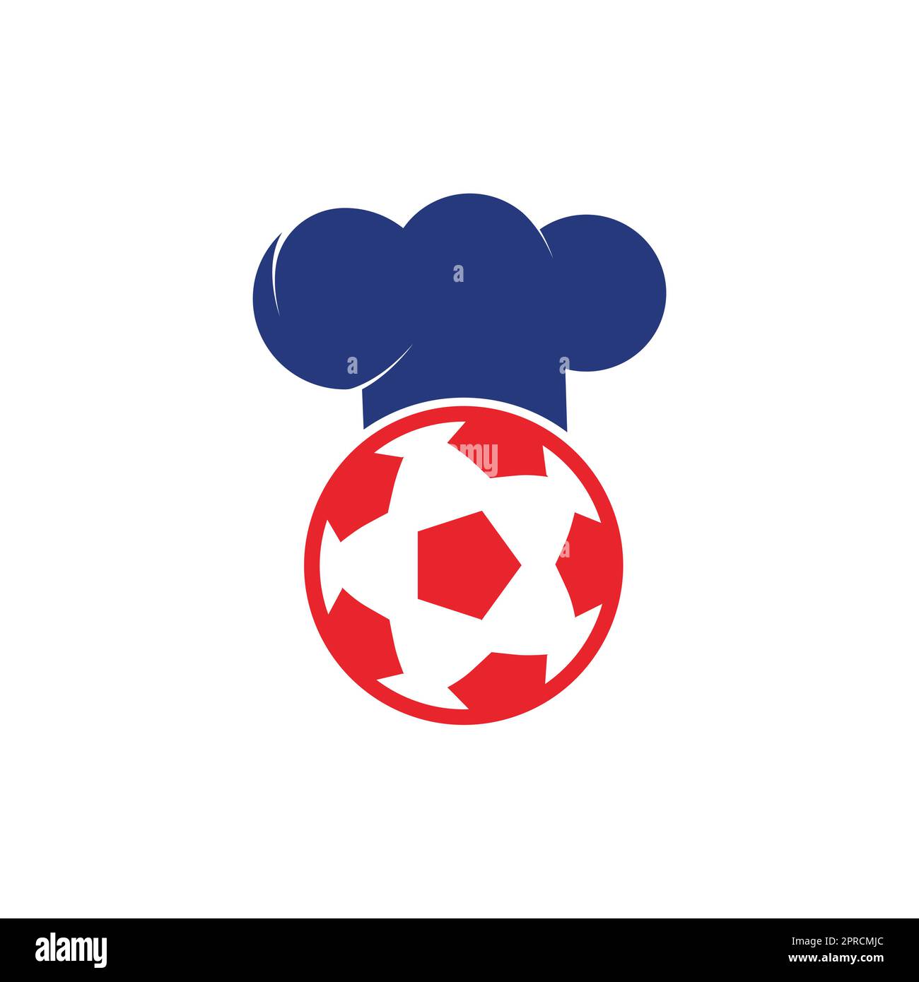 Soccer chef vector logo design. Soccer ball and chef hat icon design ...