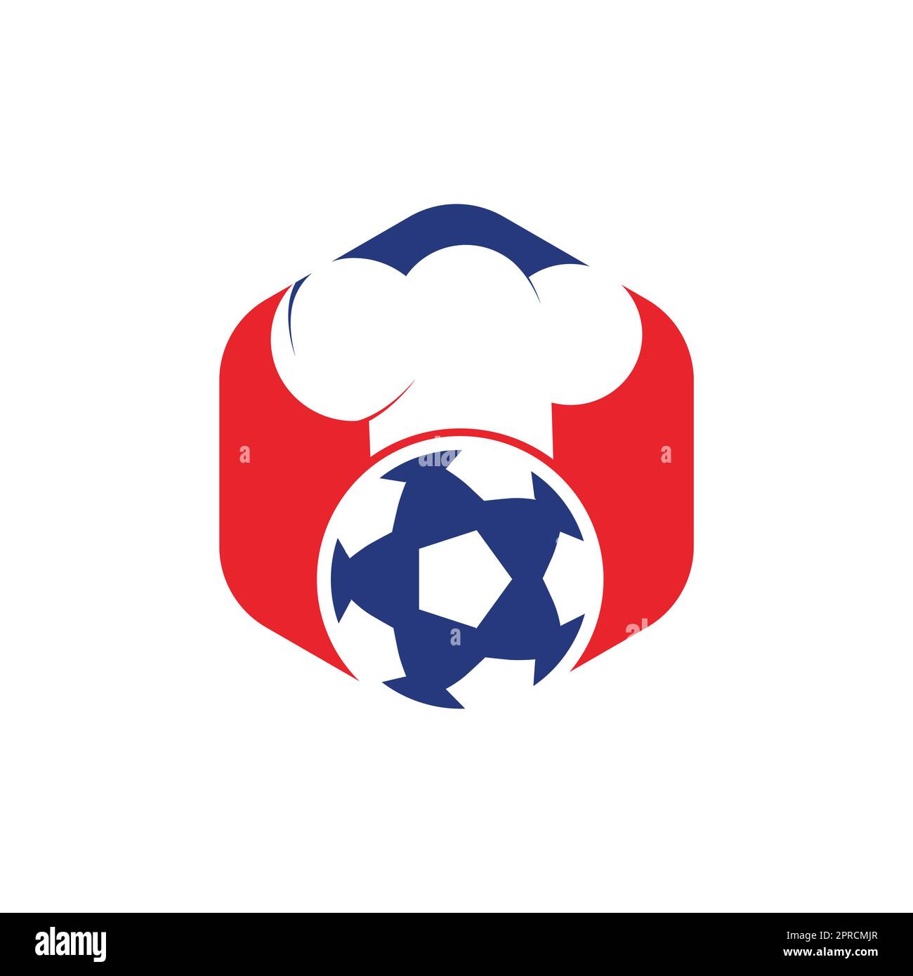 Soccer chef vector logo design. Soccer ball and chef hat icon design ...