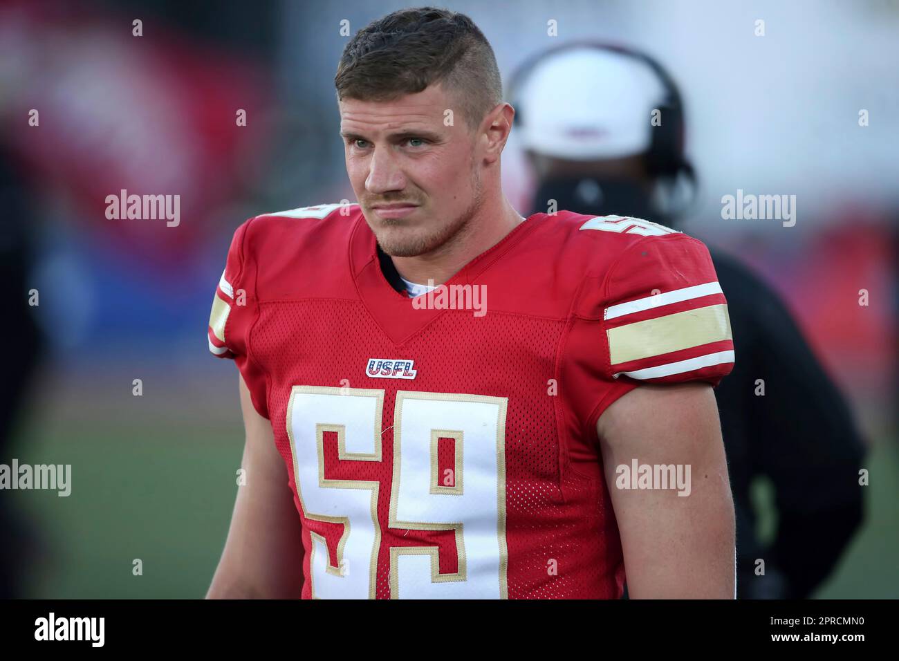 BIRMINGHAM, AL - APRIL 22: Birmingham Stallions linebacker Quentin ...