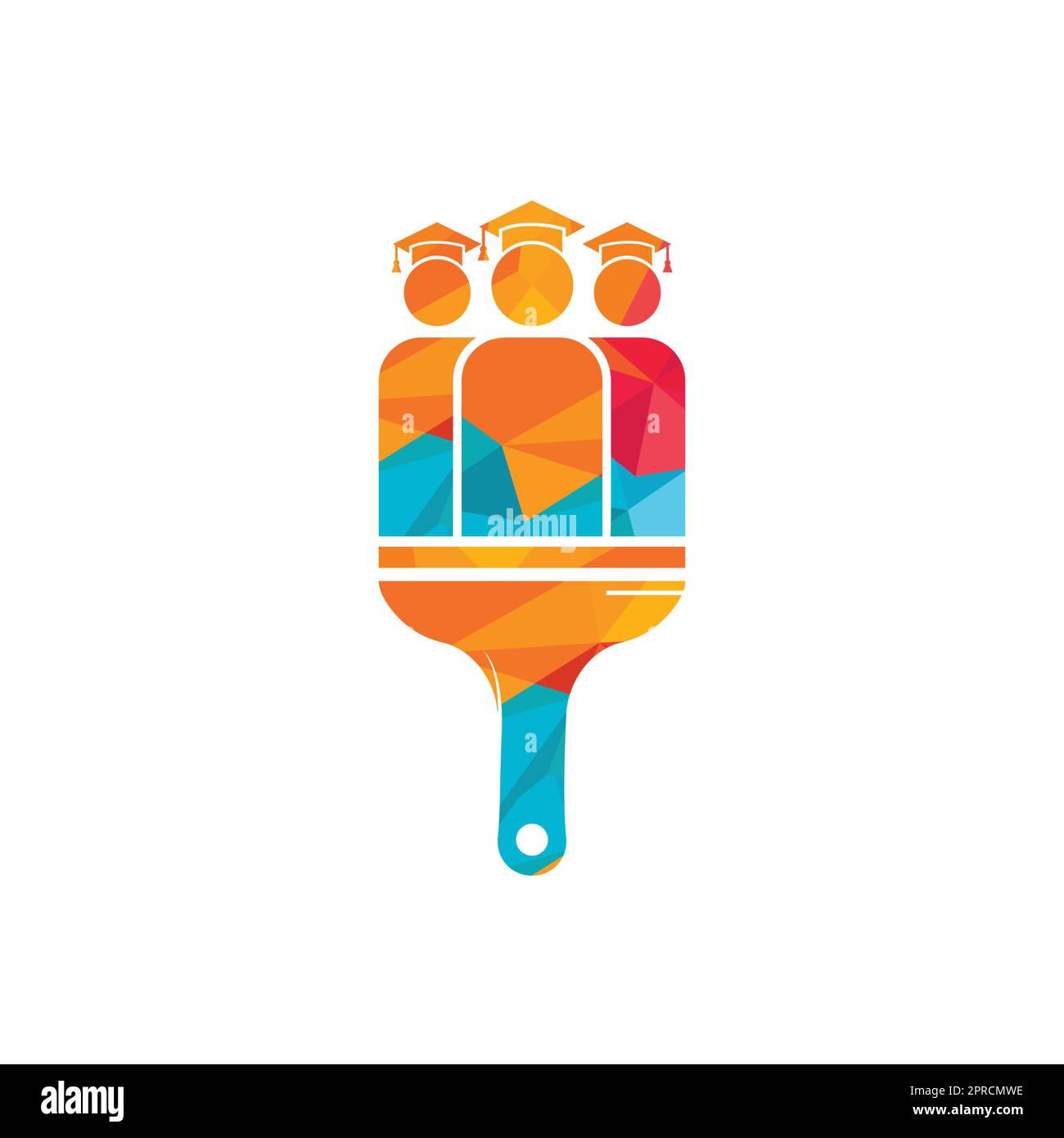 Art education vector logo design. Education paintbrush icon design ...