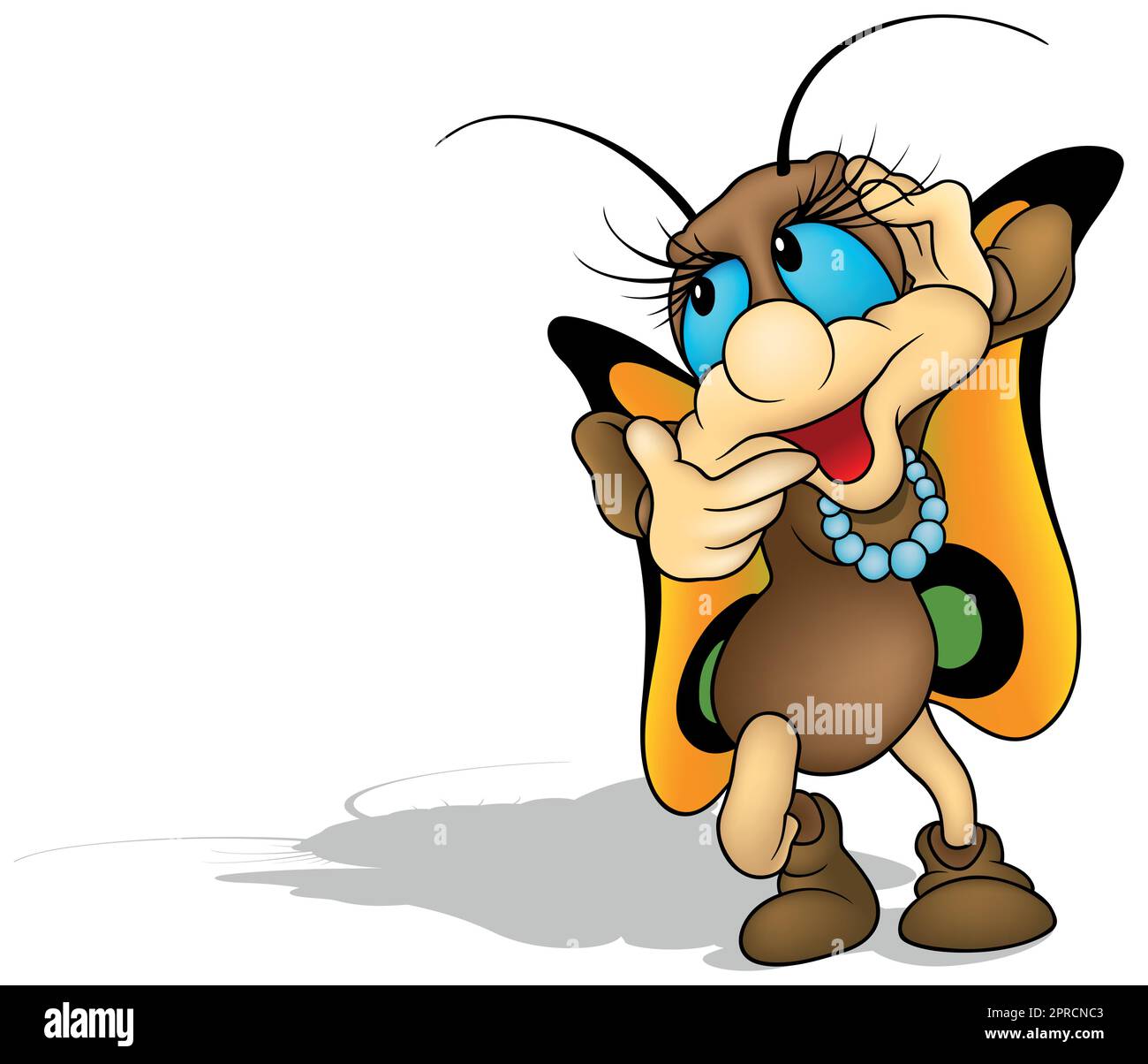 Young lady smile Stock Vector Images - Alamy