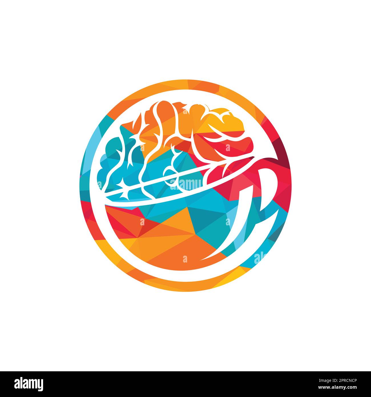 Coffee brain vector logo design template Stock Vector Image & Art - Alamy