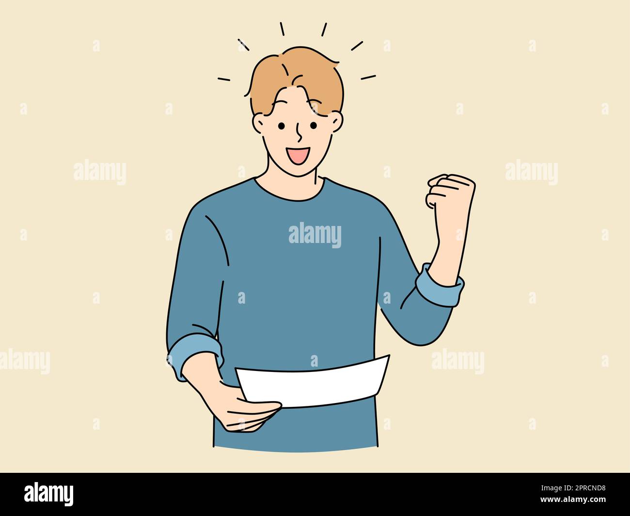 Man yes gesture in Stock Vector Images - Alamy