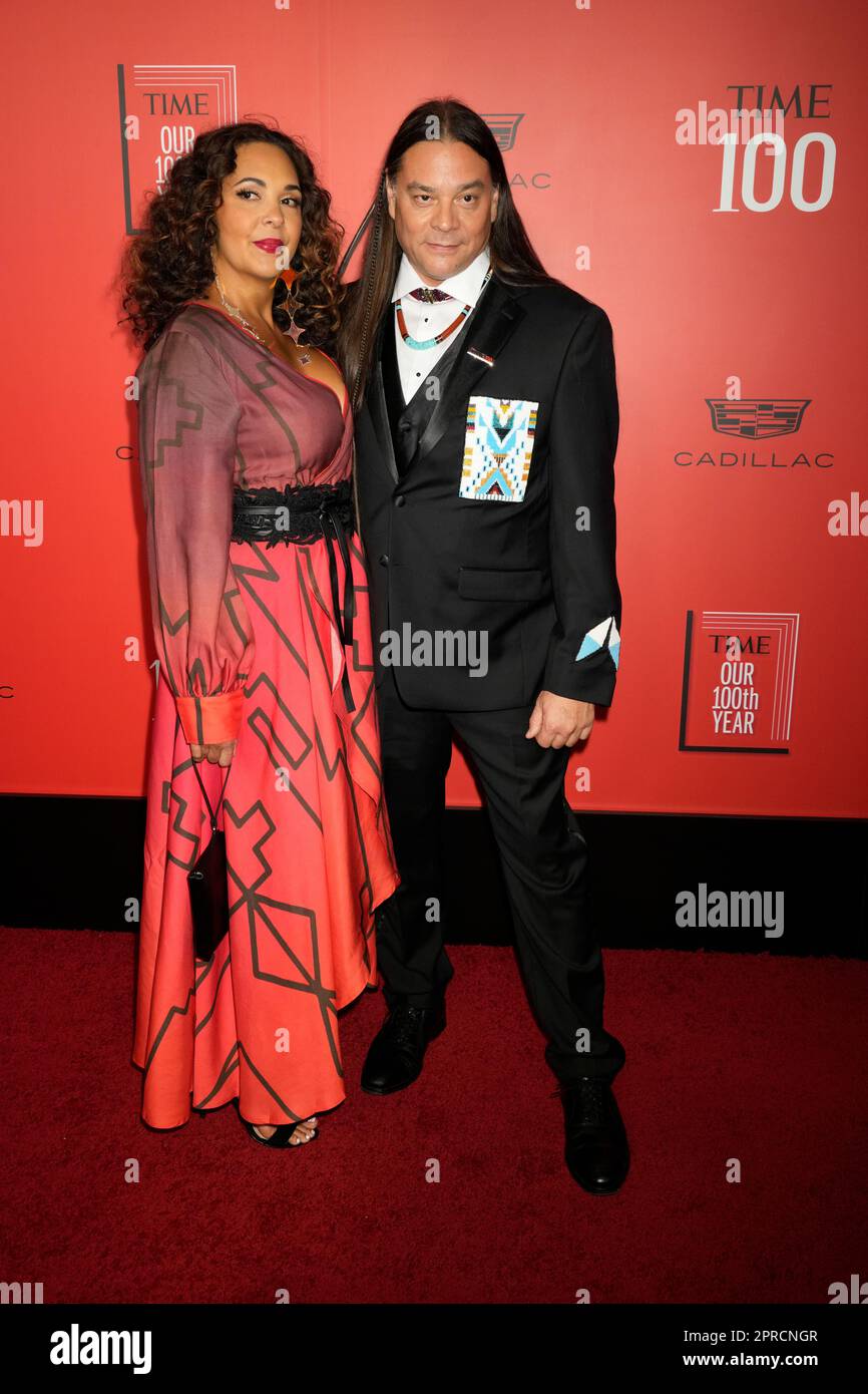 New York, USA. 26th Apr, 2023. Sean Sherman on the red carpet during ...