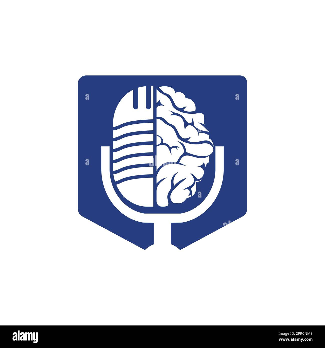 Brain podcast logo design. Broadcast entertainment business logo ...