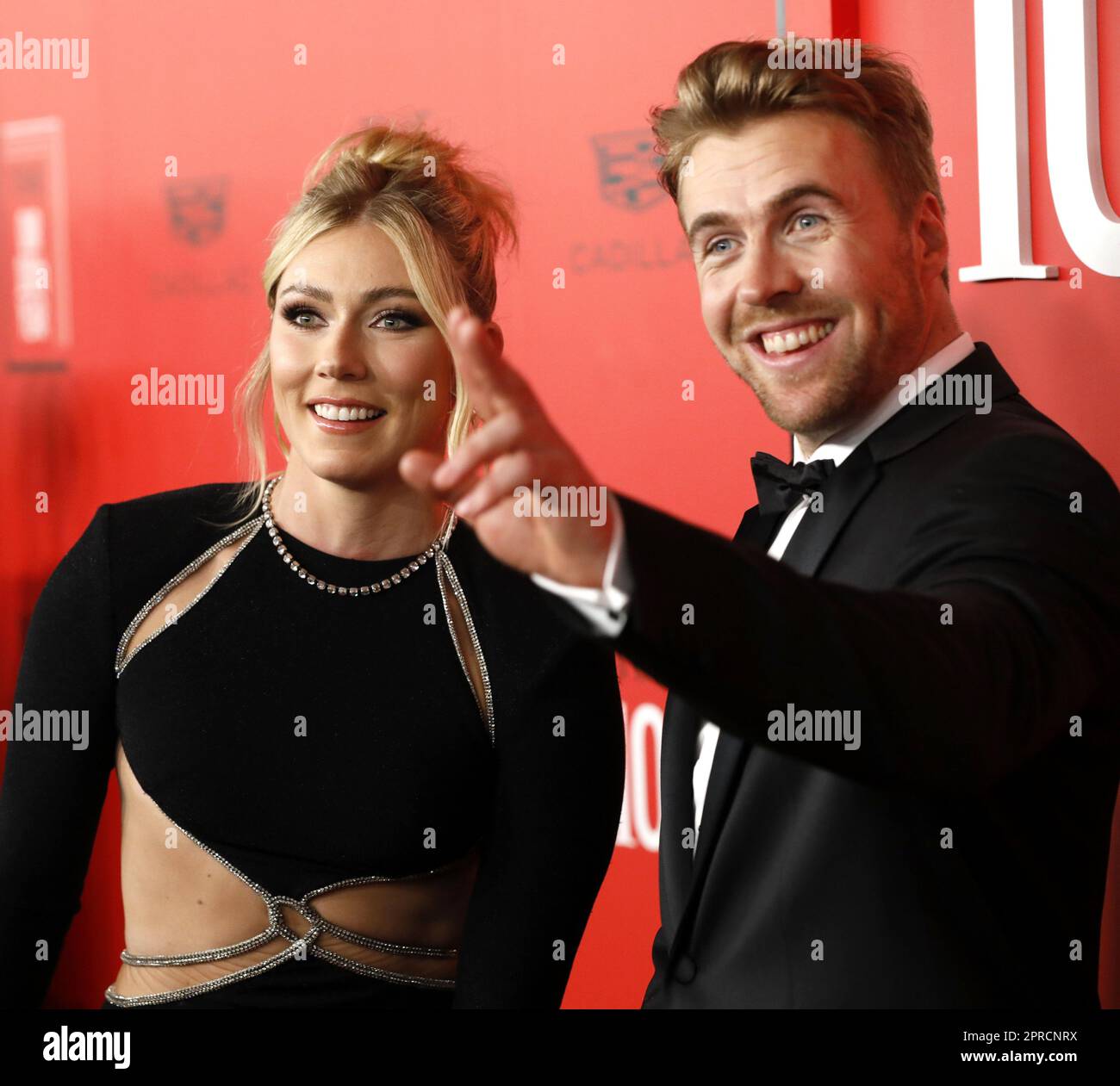 New York, United States. 26th Apr, 2023. Mikaela Shiffrin, left, and ...