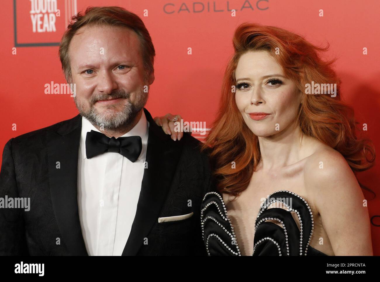 New York, United States. 26th Apr, 2023. Rian Johnson, left and Natasha ...