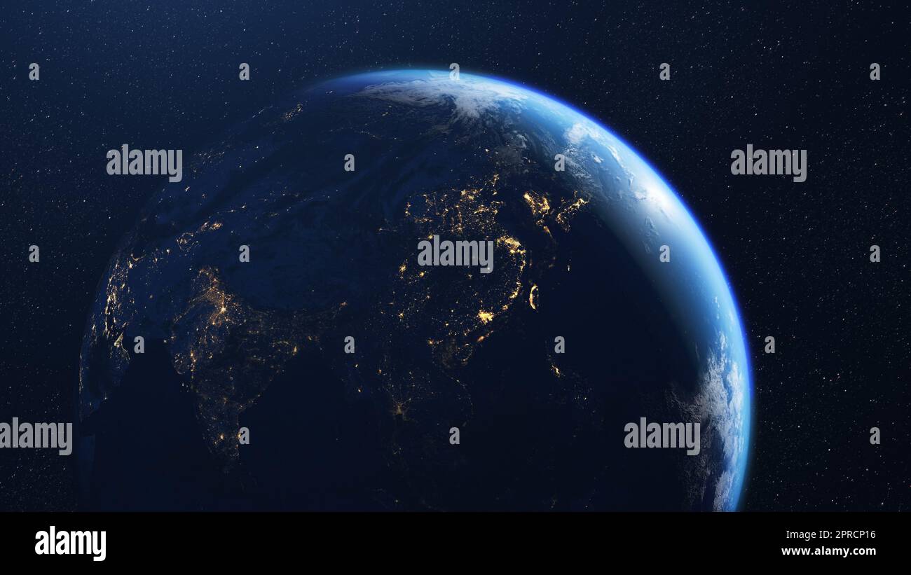 planet earth in deep space Stock Photo - Alamy