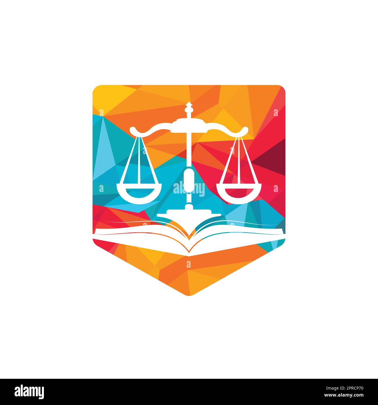 Law education logo design. Vector Libra and open book logo combination ...