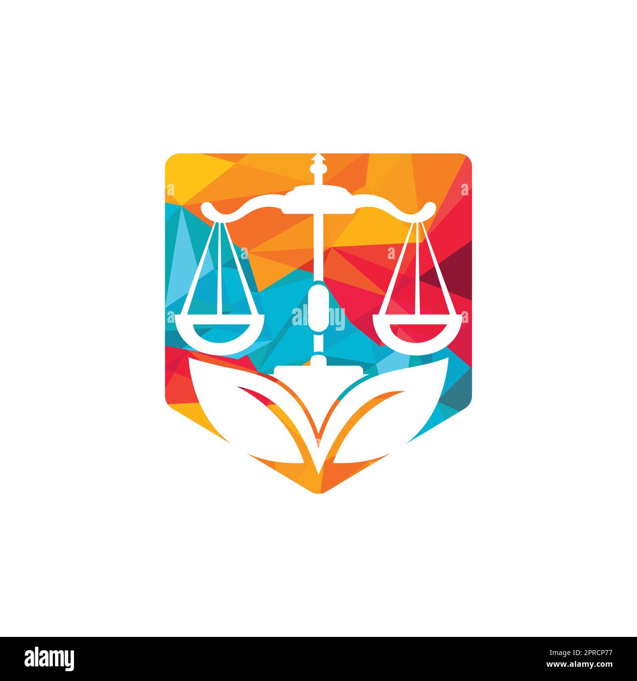 Nature Law Firm Logo design template. Green Scales logo concept Stock ...