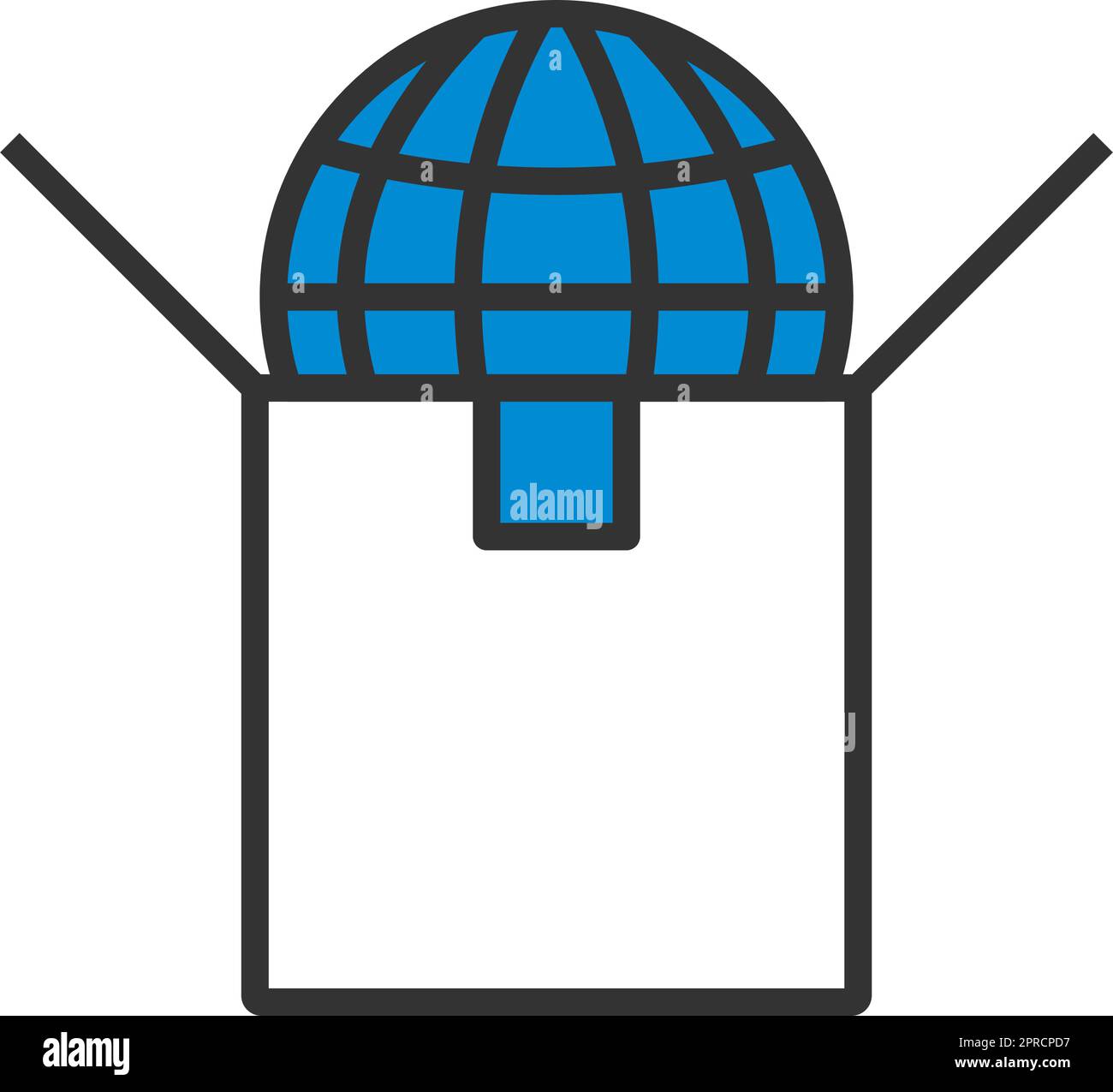 Globe in gift box Stock Vector Images - Alamy