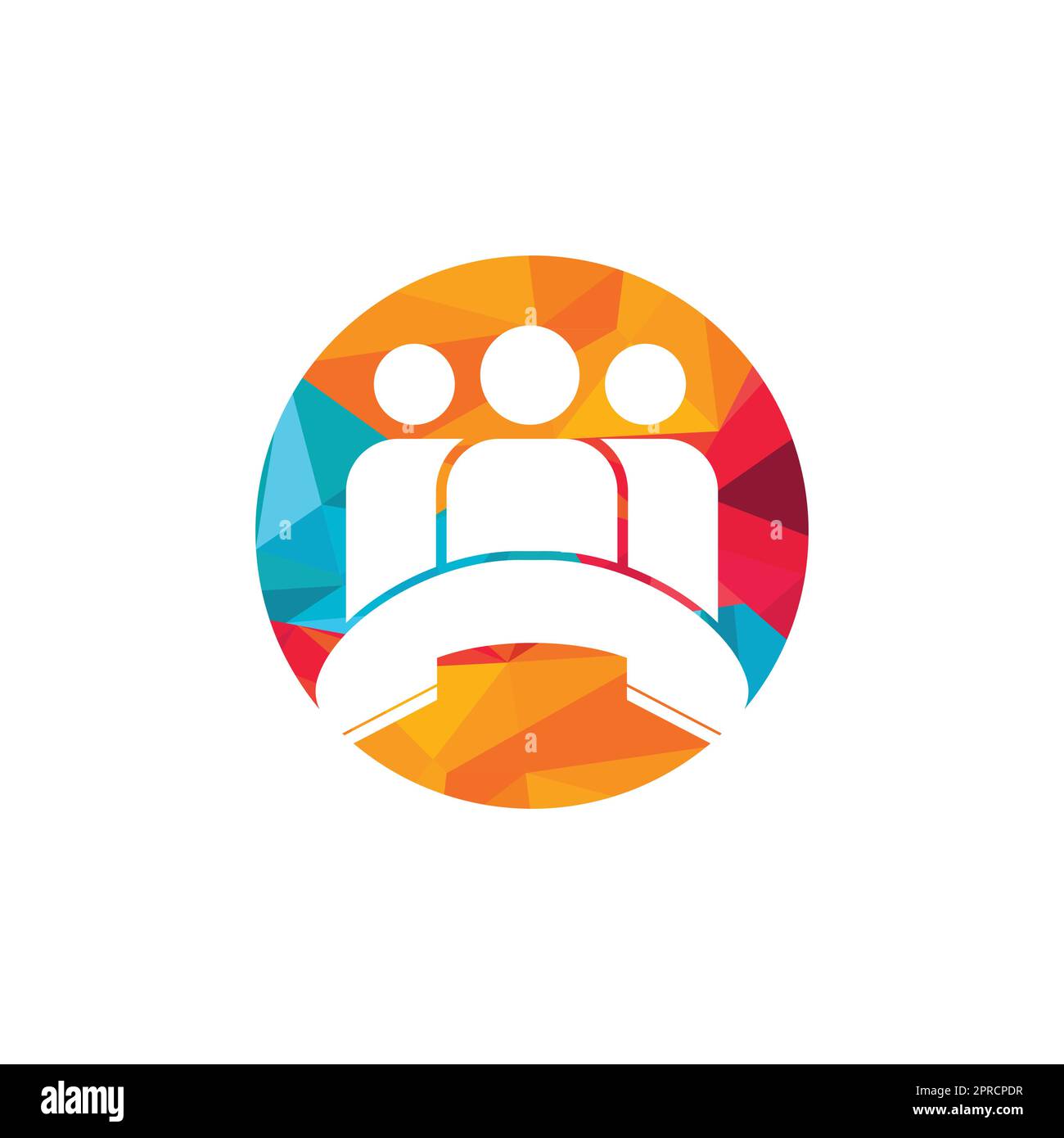 Call people vector logo design. Handset and people icon design Stock ...