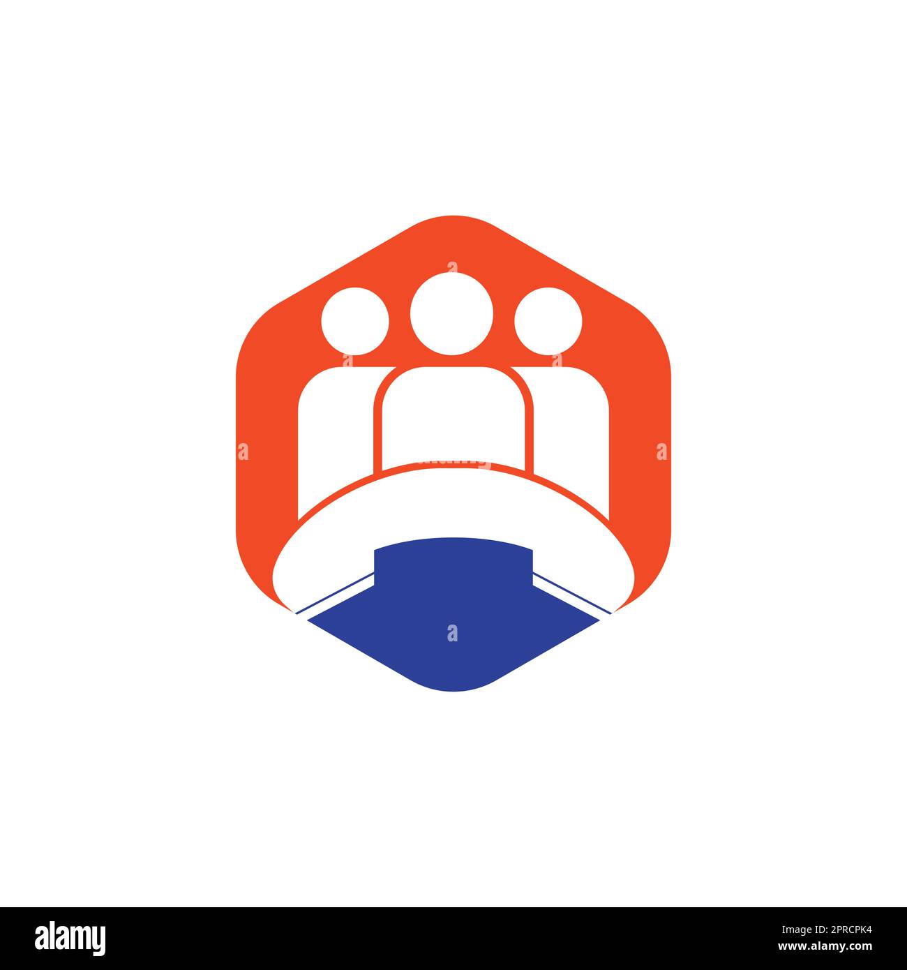 Call people vector logo design. Handset and people icon design Stock ...
