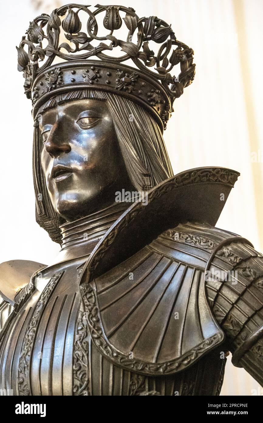 Philip the Fair, Duke of Burgundy, and King of Castile bronze statue at ...