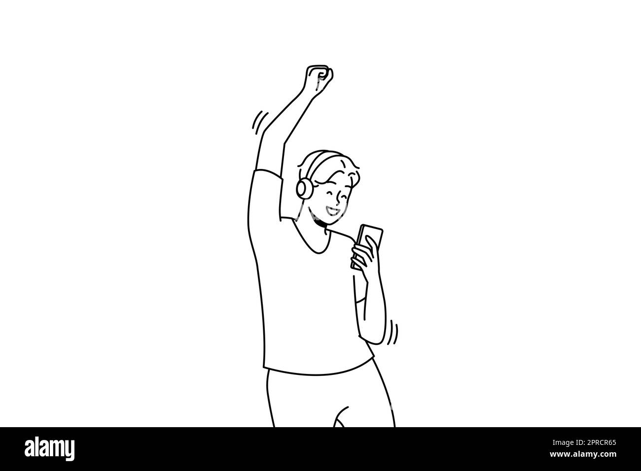 Playlist enjoy Black and White Stock Photos & Images - Alamy