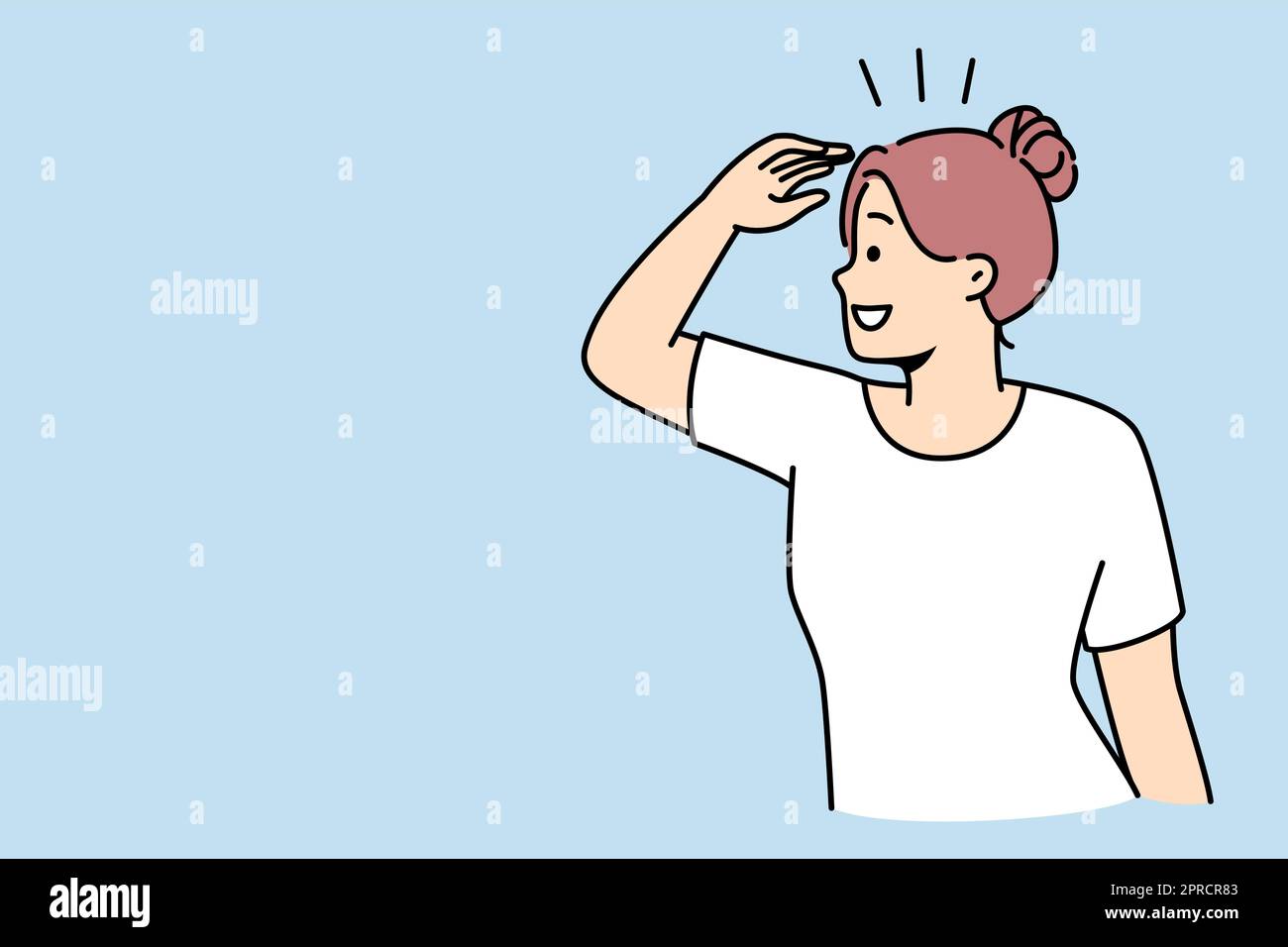 Smiling good looking woman Stock Vector Images - Alamy