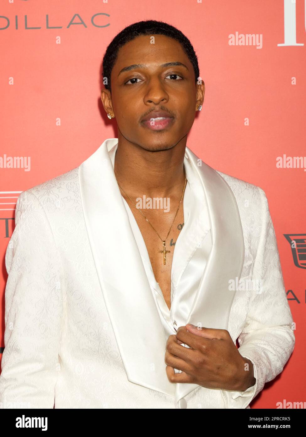 New York, USA. 26th Apr, 2023. Myles Frost on the red carpet during The ...