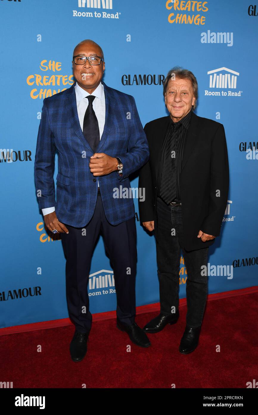 New York, USA. 26th Apr, 2023. Bernie Williams and Richie Cannata ...