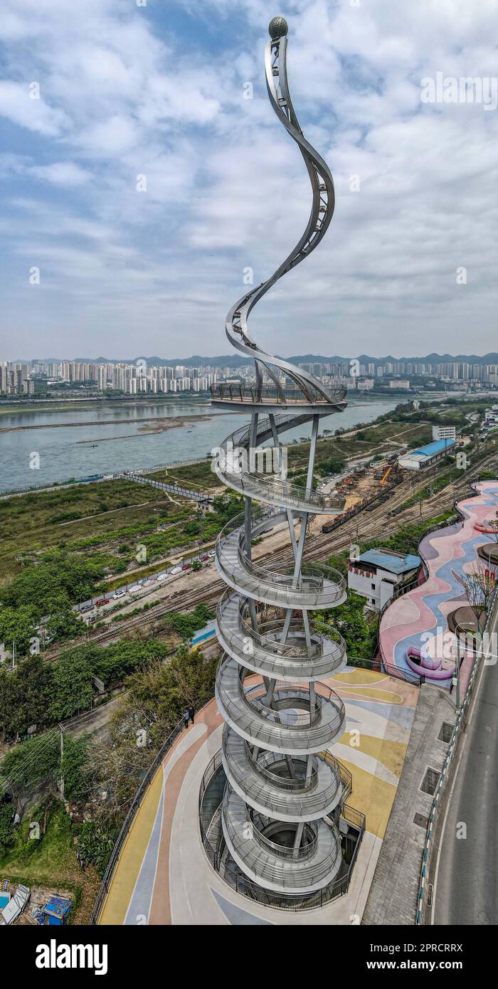 CHONGQING, CHINA - APRIL 26, 2023 - A lighthouse of the Yangtze River ...