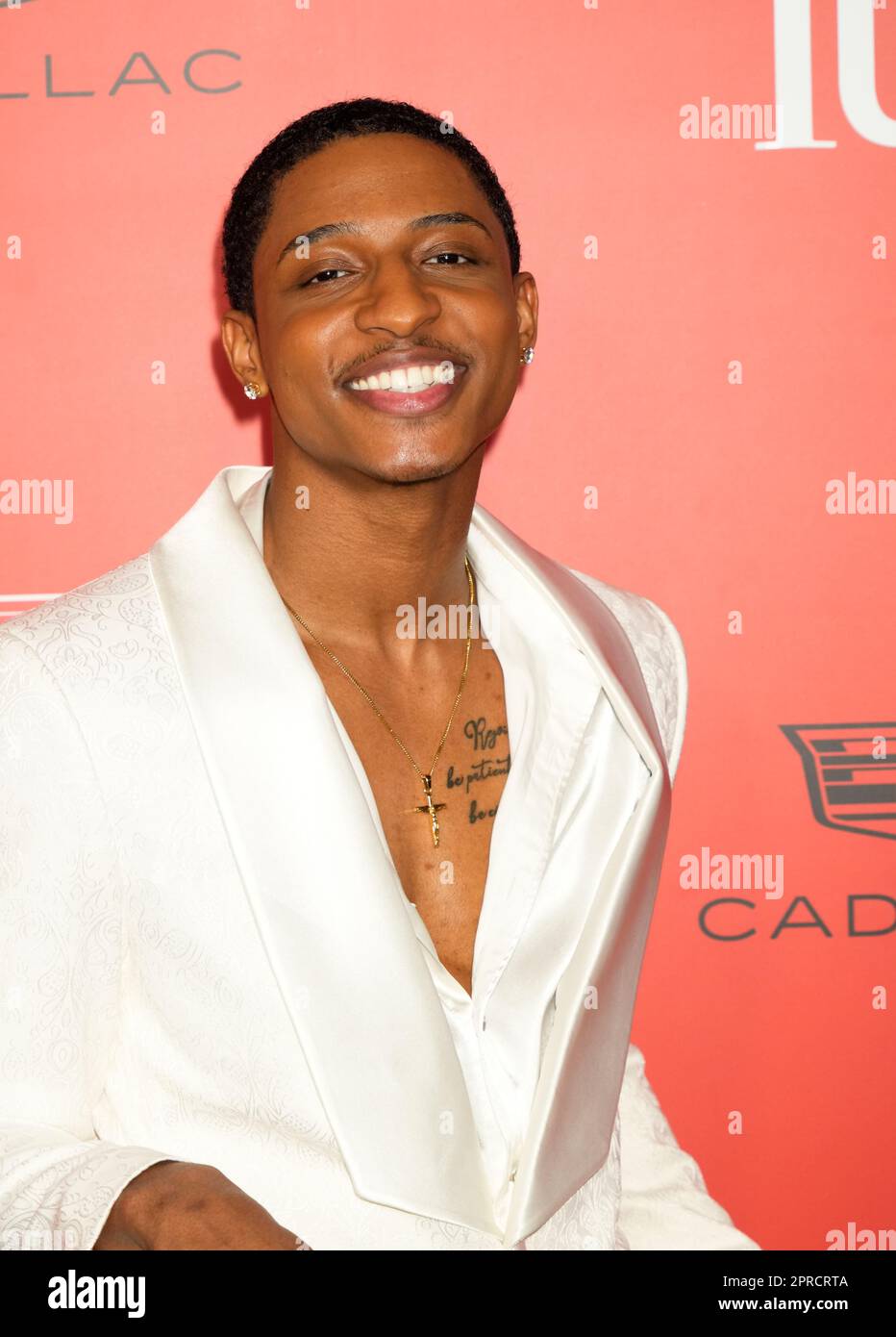 New York, USA. 26th Apr, 2023. Myles Frost on the red carpet during The ...