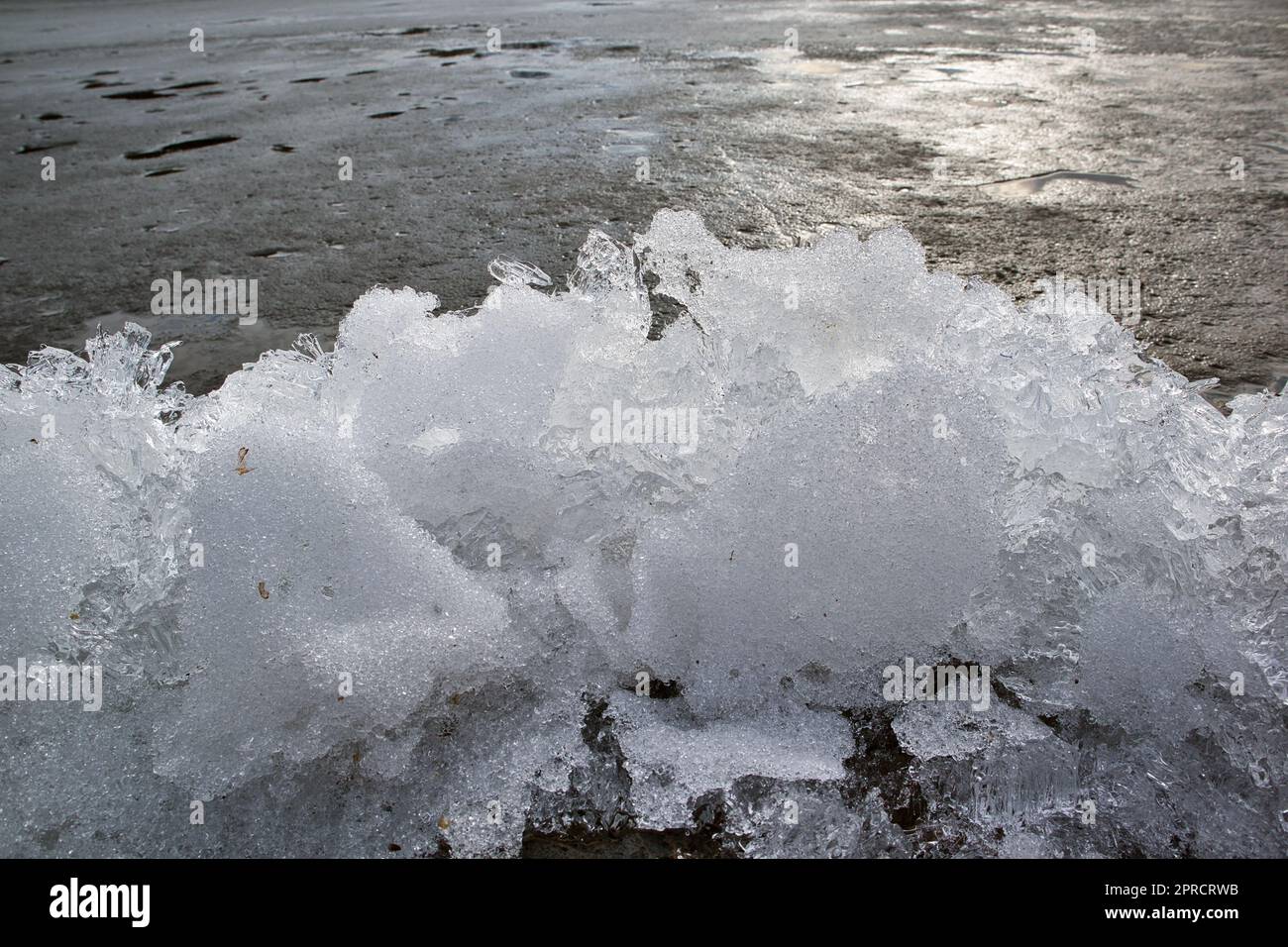 Melting ice lake texture spring thaw hi-res stock photography and ...