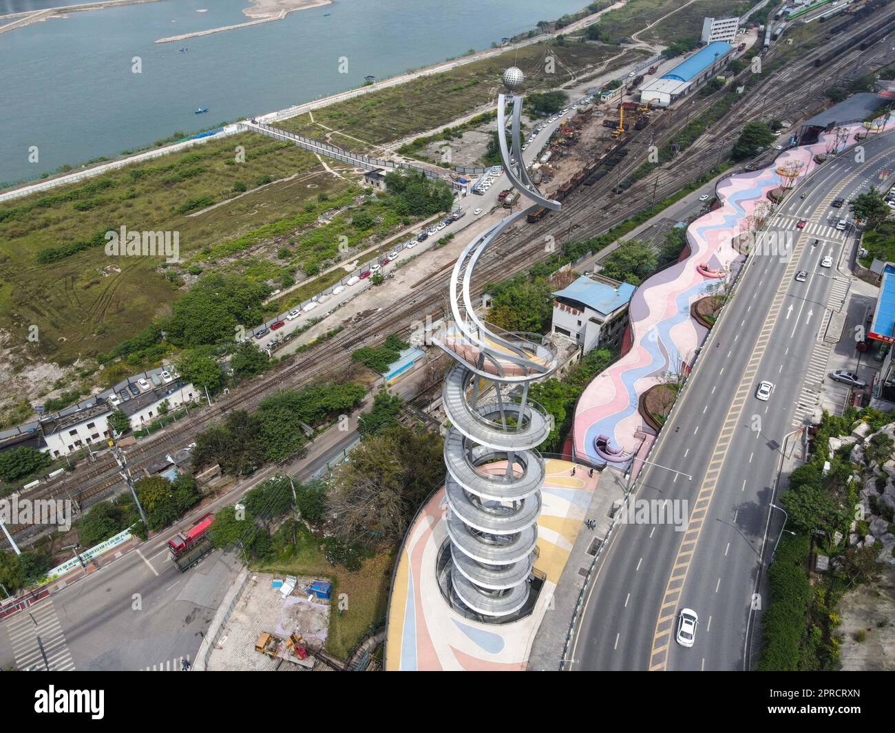 CHONGQING, CHINA - APRIL 26, 2023 - A lighthouse of the Yangtze River ...