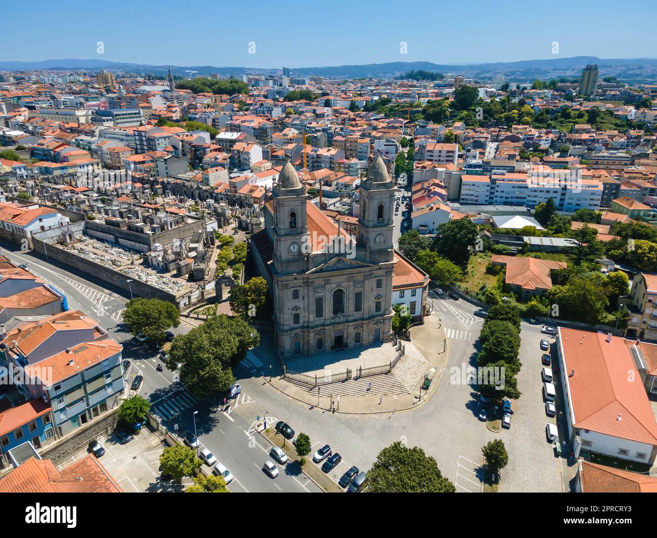 An aerial view of the Church of Our Lady of Lapa (Igreja de Nossa ...