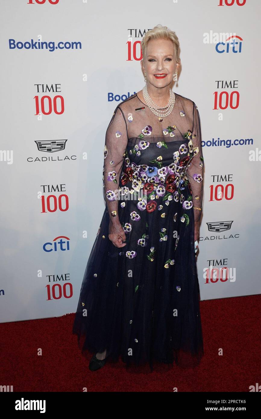 New York, NY, USA. 26th Apr, 2023. Cindy McCain at arrivals for TIME100 ...