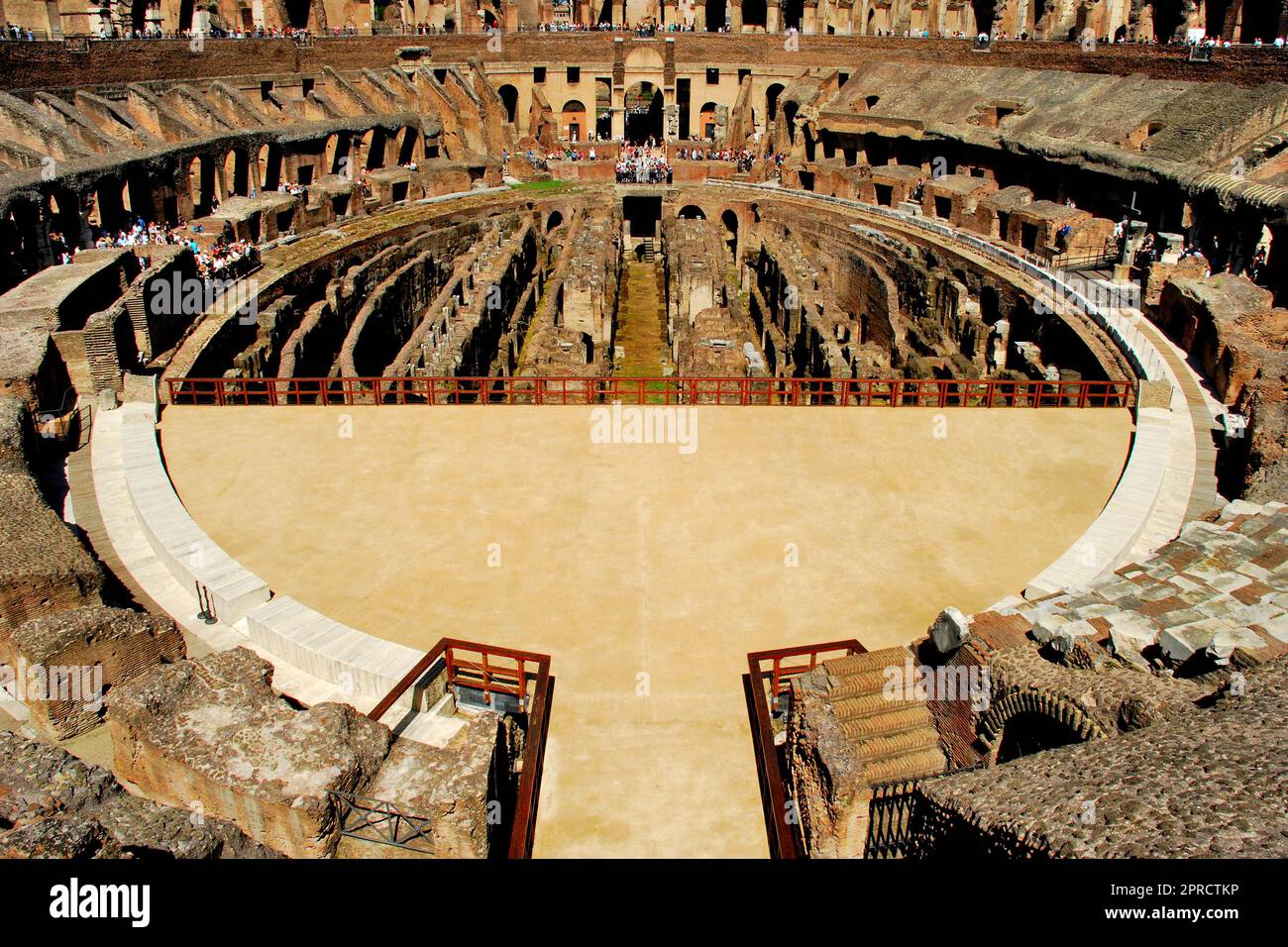 Inner view of the Colosseum, is an elliptical amphitheatre in the ...
