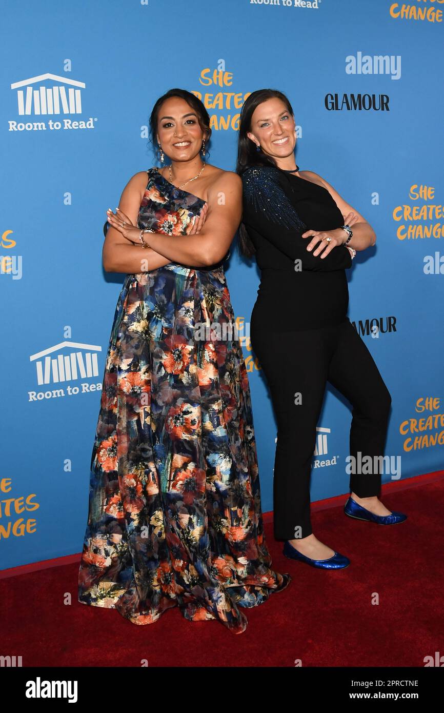 New York, USA. 26th Apr, 2023. Geetha Murali and Jes Wolfe attend the ...