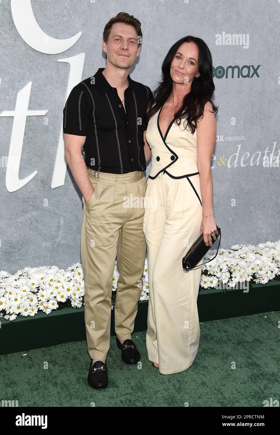 Adam Cropper and Chelsea Pettigrew arriving to the ‘Love & Death’ Los ...