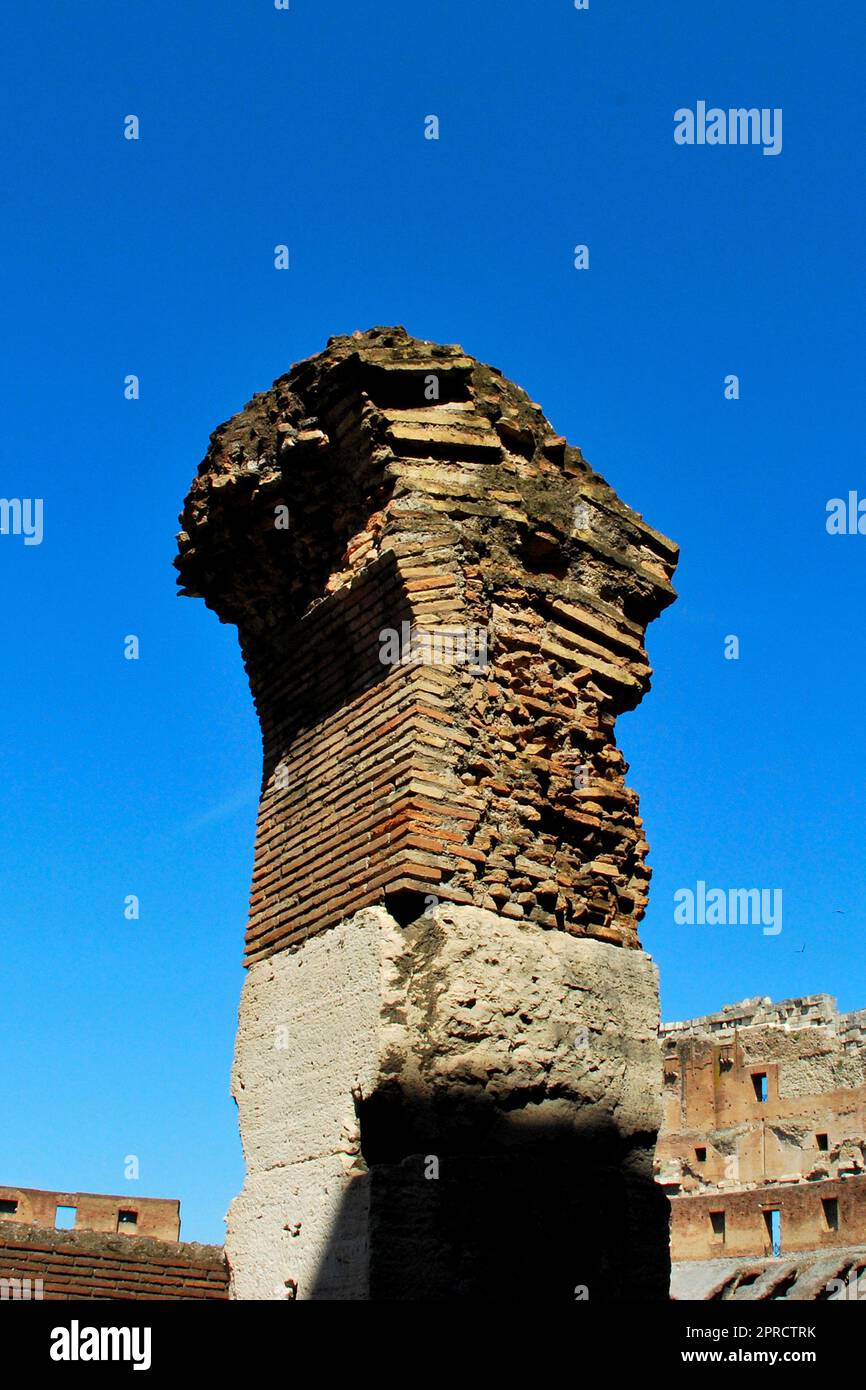 Inner view of the Colosseum, is an elliptical amphitheatre in the ...