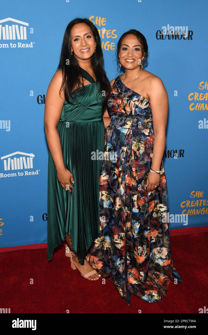 New York, USA. 26th Apr, 2023. Dr. Geetha Murali (right) attends the ...