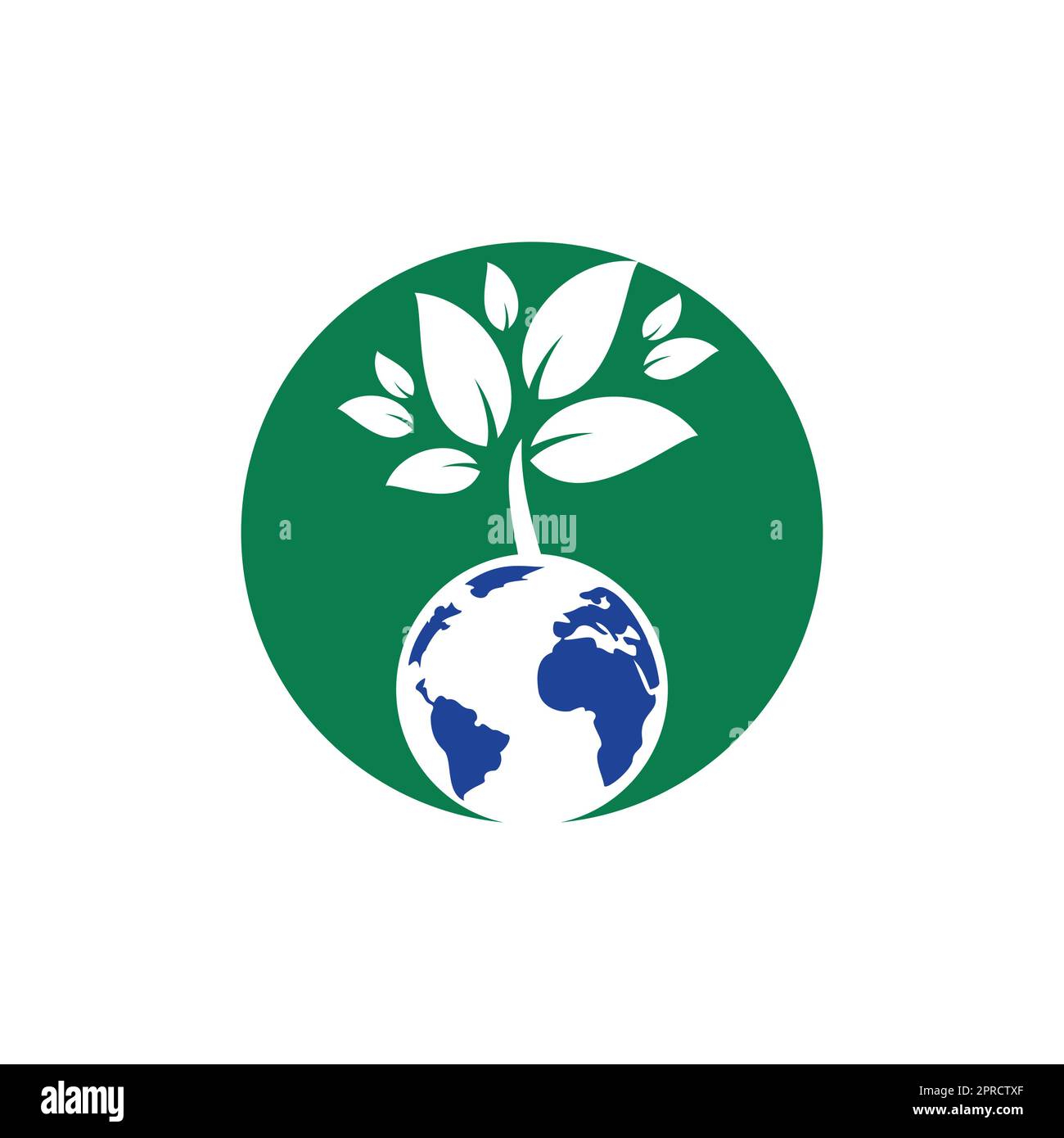 Globe tree vector logo design template. Planet and eco symbol or icon ...