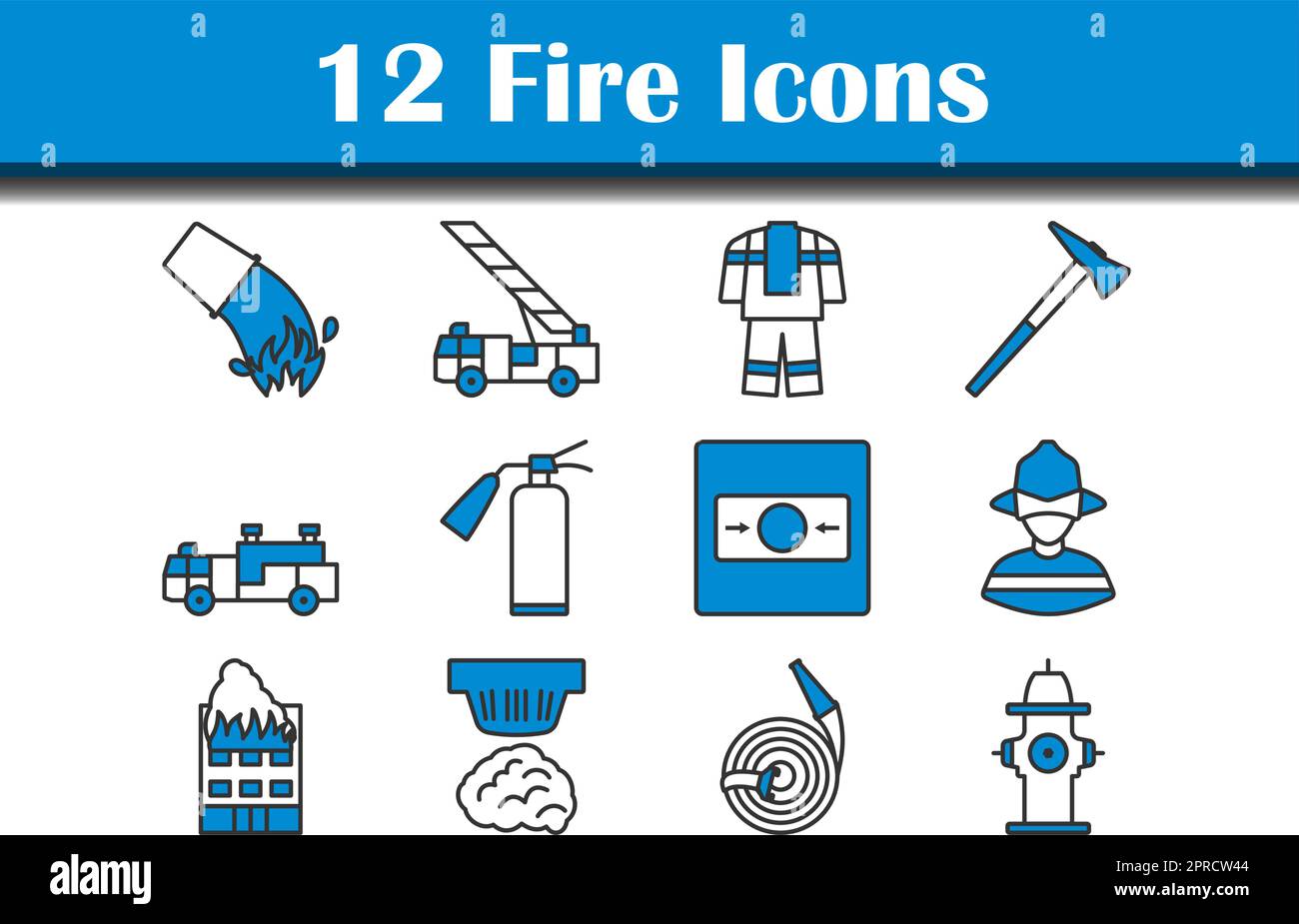Fire Icon Set Stock Vector Image & Art - Alamy