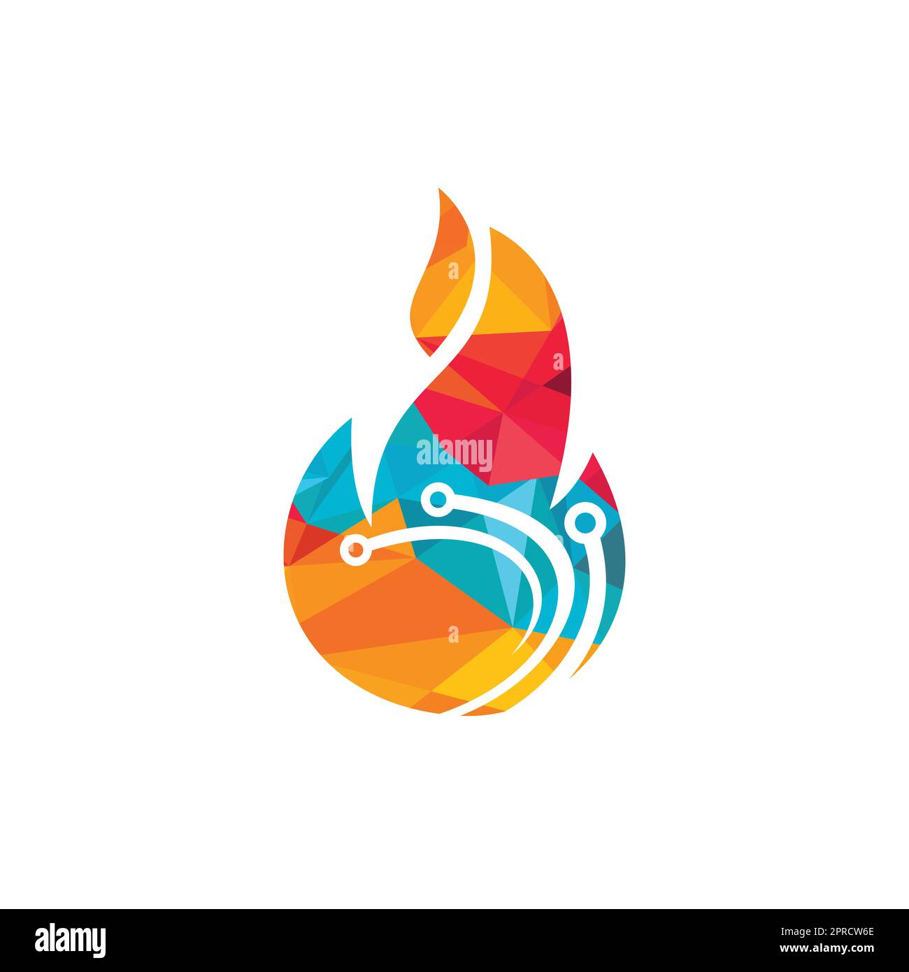 Hot Technology vector logo design. Fire and technology logo concept Stock Vector Image & Art - Alamy