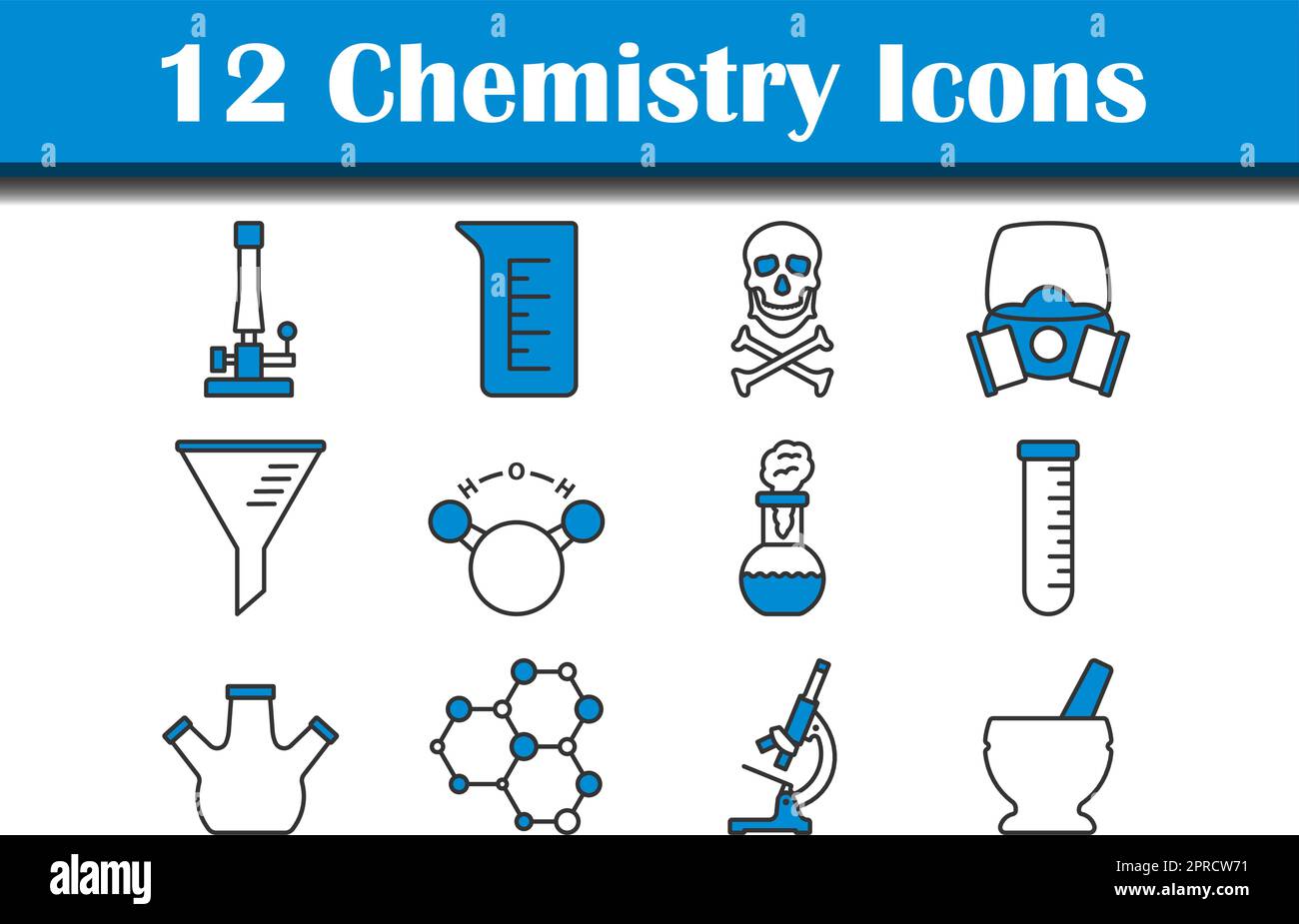 Chemistry Icon Set Stock Vector Image & Art - Alamy