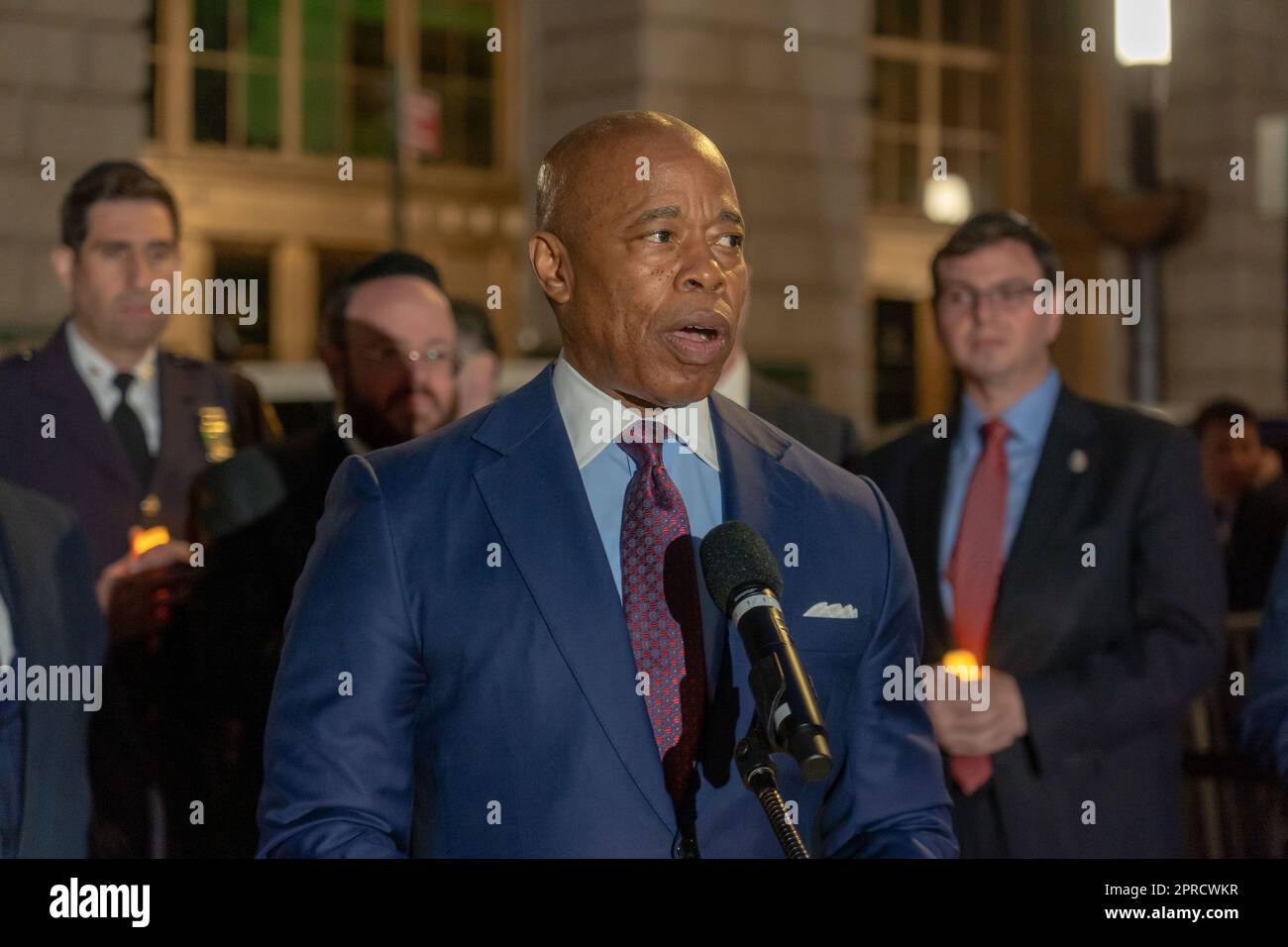 New York, United States. 26th Apr, 2023. New York City Mayor Eric Adams ...