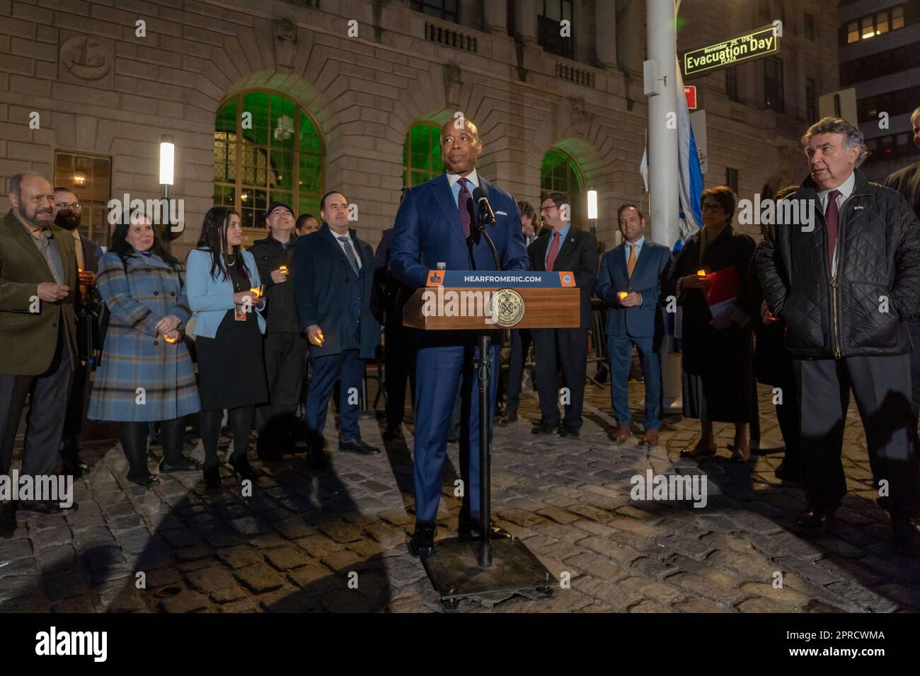 New York, United States. 26th Apr, 2023. New York City Mayor Eric Adams ...