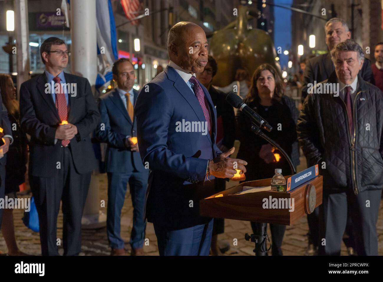 New York, United States. 26th Apr, 2023. New York City Mayor Eric Adams ...
