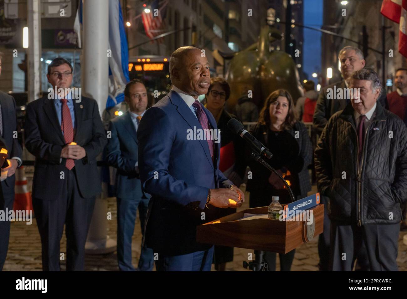 New York, United States. 26th Apr, 2023. New York City Mayor Eric Adams ...