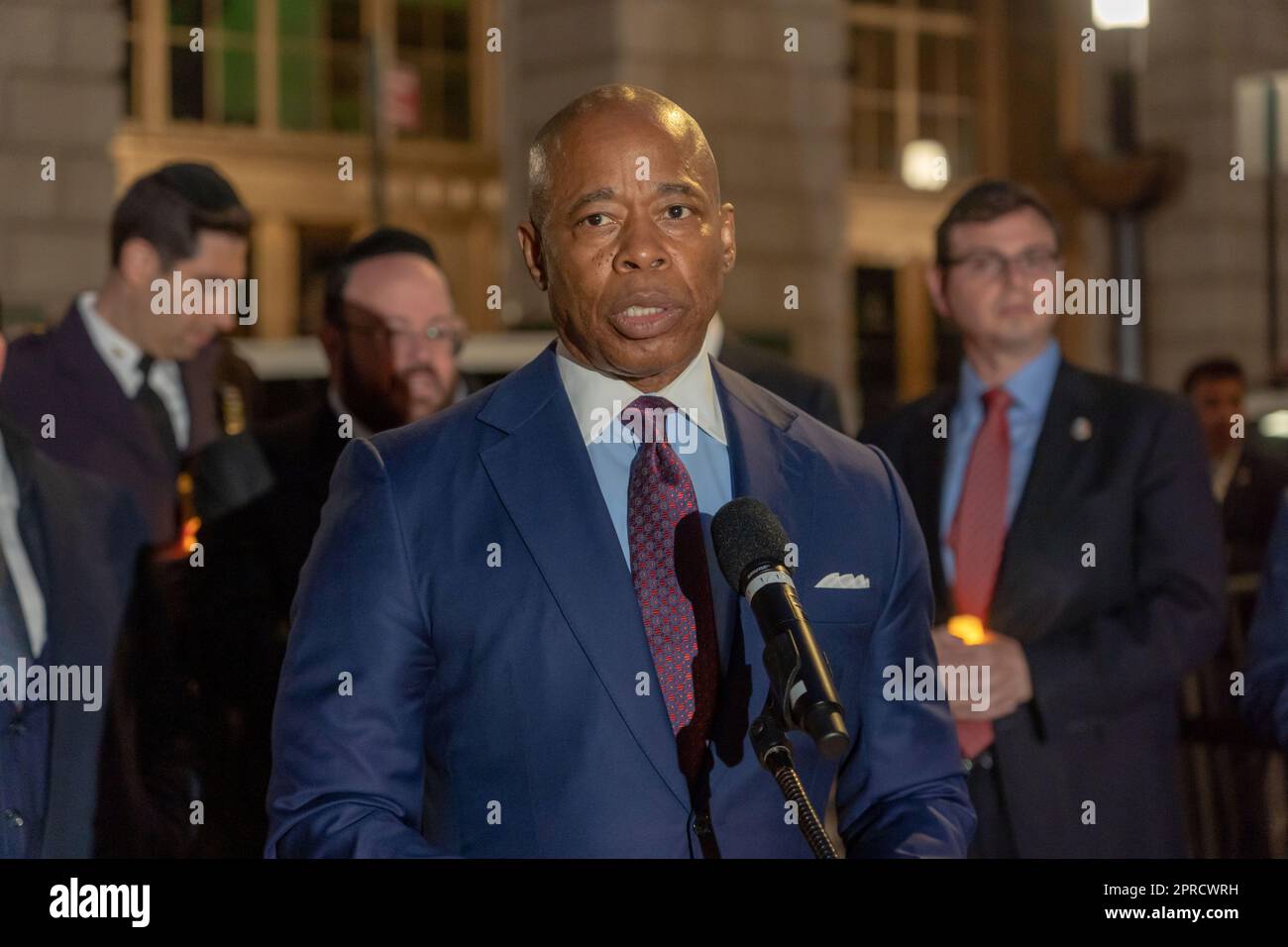 New York, United States. 26th Apr, 2023. New York City Mayor Eric Adams ...