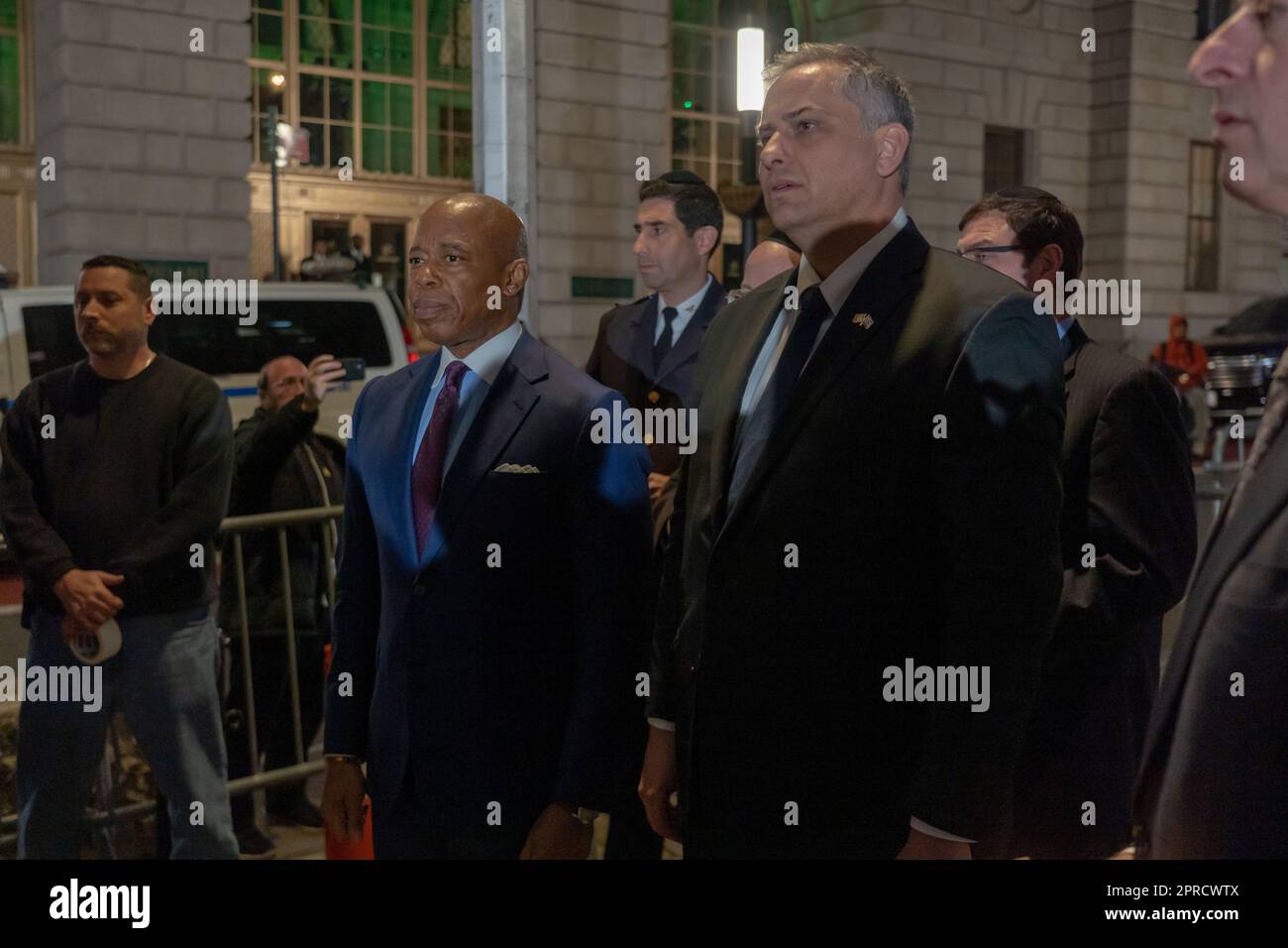New York City Mayor Eric Adams and Israel's Acting Consul General in ...